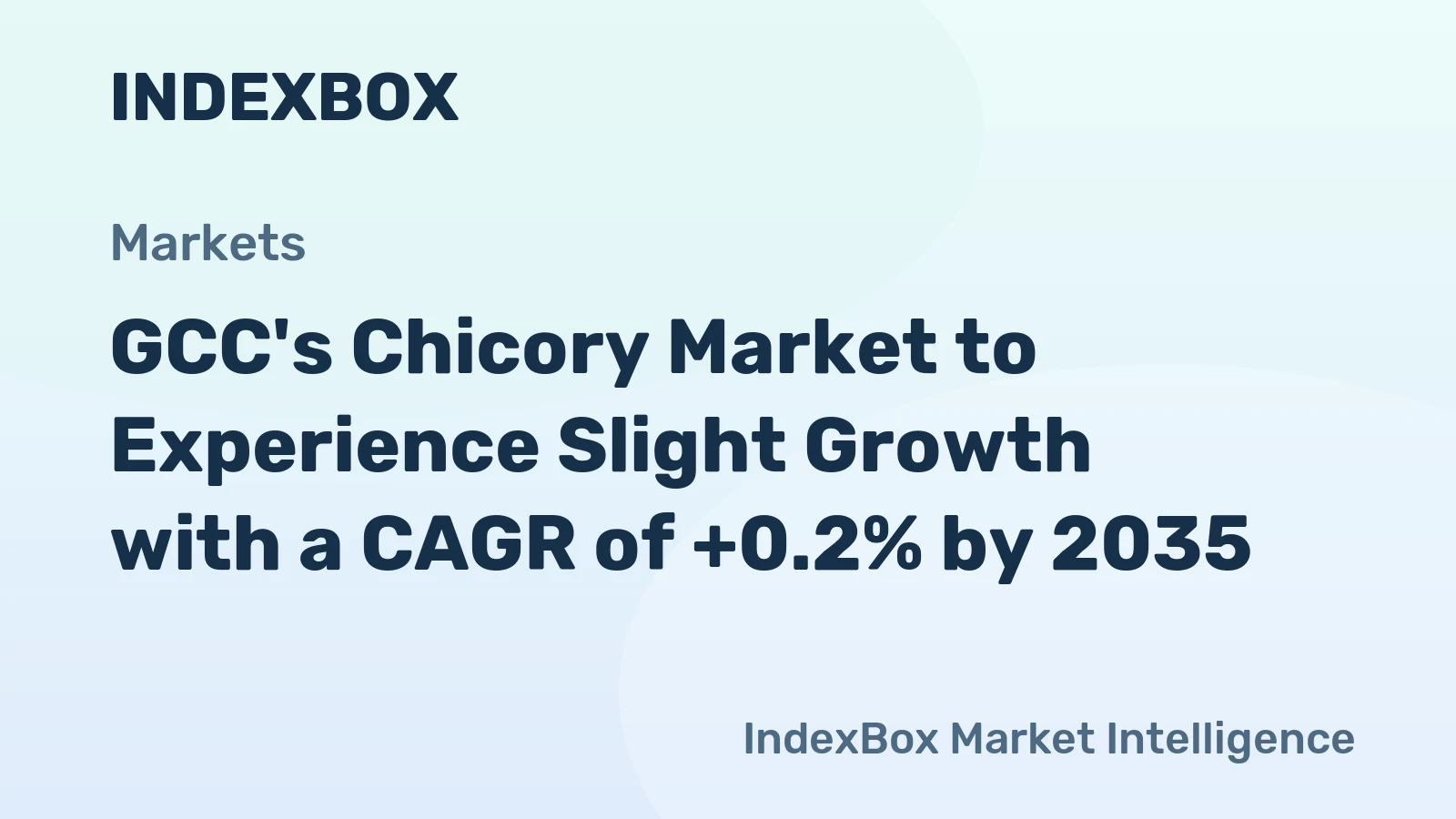 GCC's Chicory Market to Experience Slight Growth with a CAGR of +0.2% by 2035