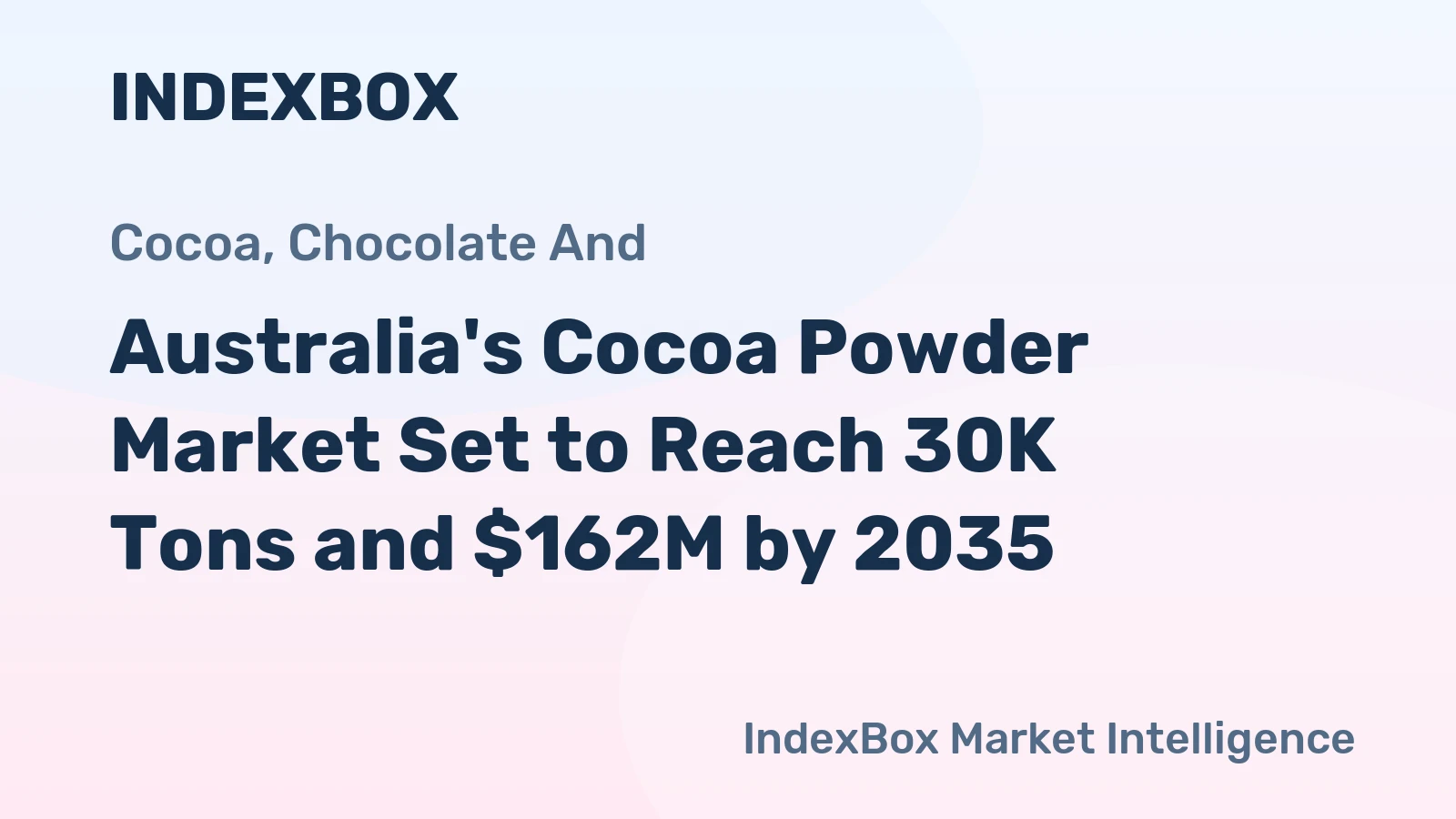 Australia's Cocoa Powder Market Set to Reach 30K Tons and $162M by 2035