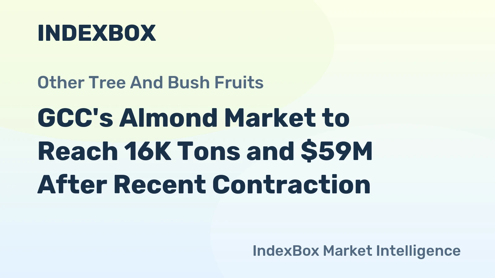 GCC's Almond Market to Reach 16K Tons and $59M After Recent Contraction