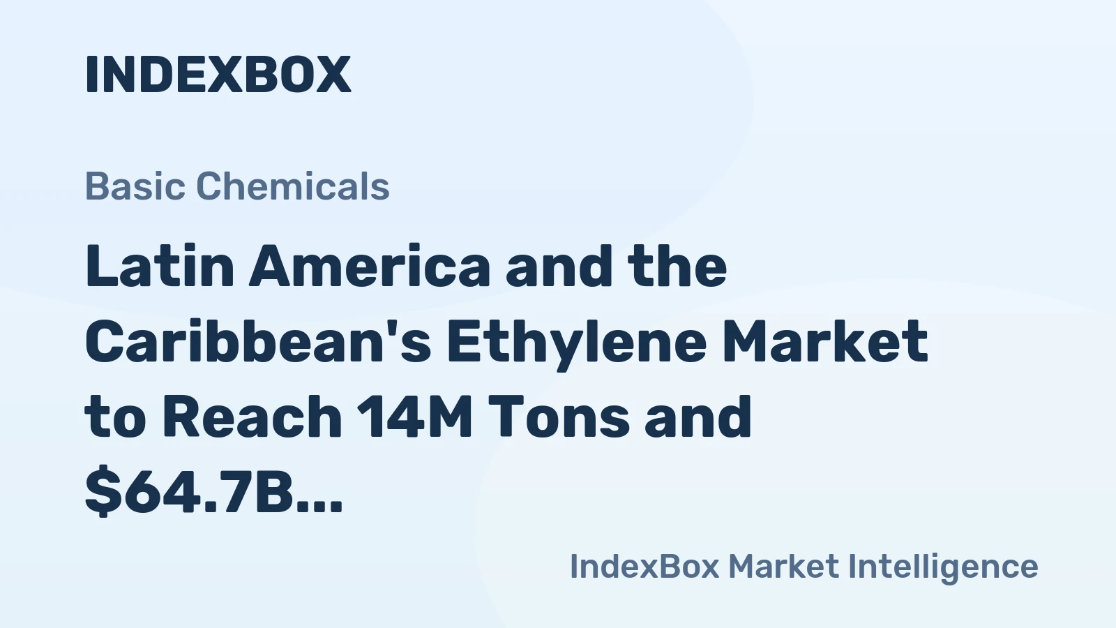 Latin America and the Caribbean's Ethylene Market to Reach 14M Tons and $64.7B by 2035