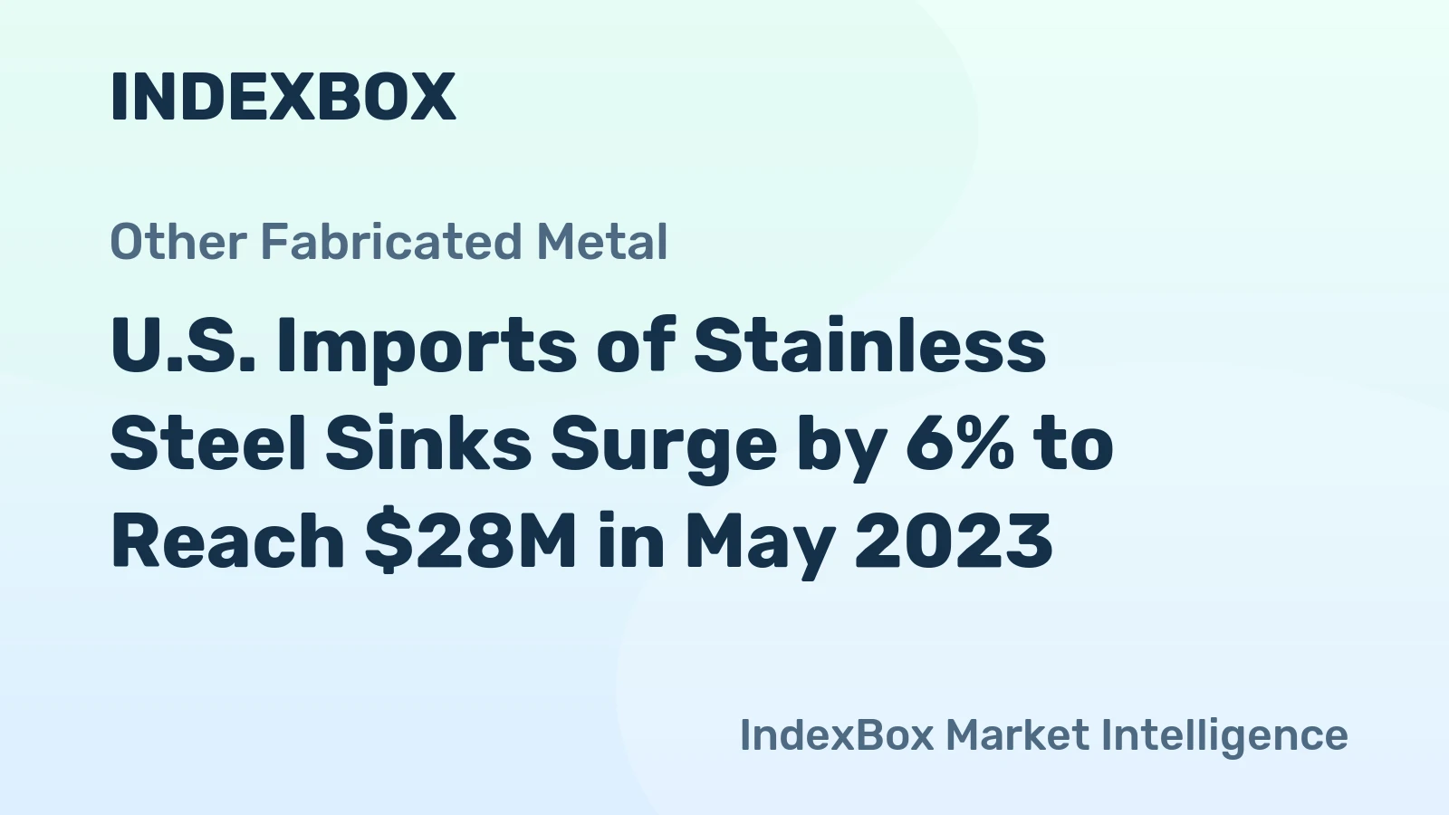 U.S. Imports of Stainless Steel Sinks Surge by 6% to Reach $28M in May 2023