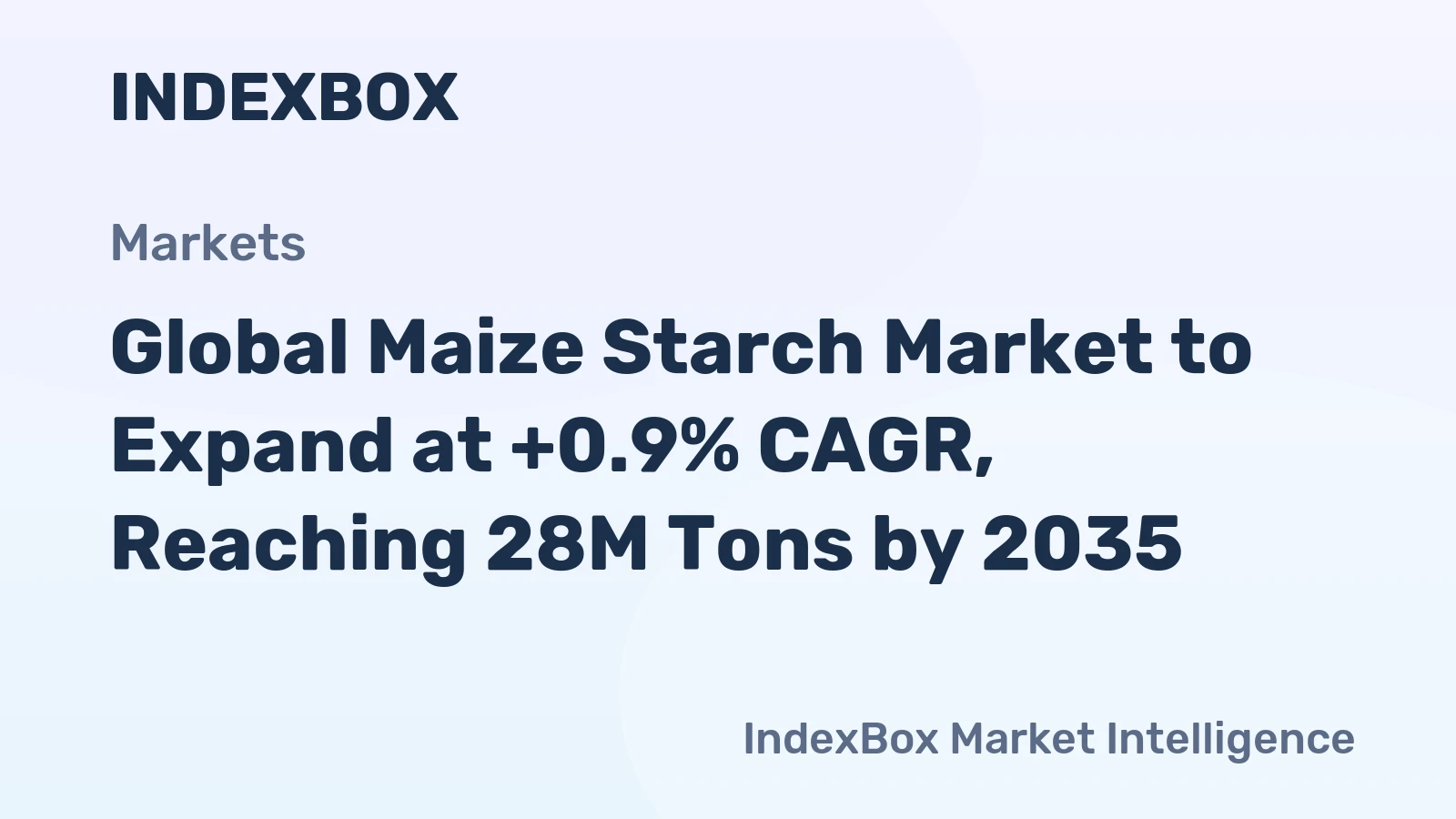 Global Maize Starch Market to Expand at +0.9% CAGR, Reaching 28M Tons by 2035