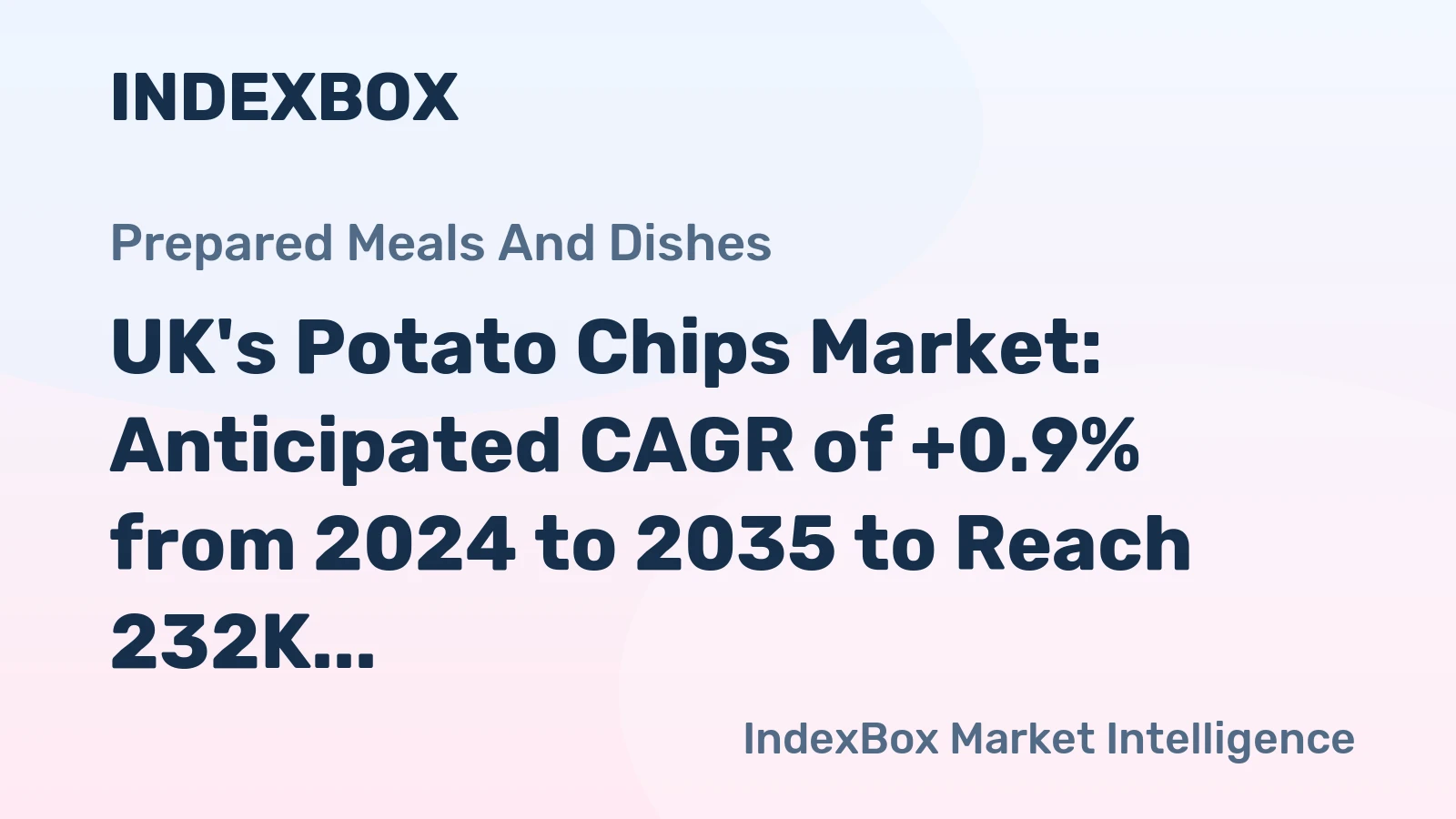 UK's Potato Chips Market: Anticipated CAGR of +0.9% from 2024 to 2035 to Reach 232K Tons