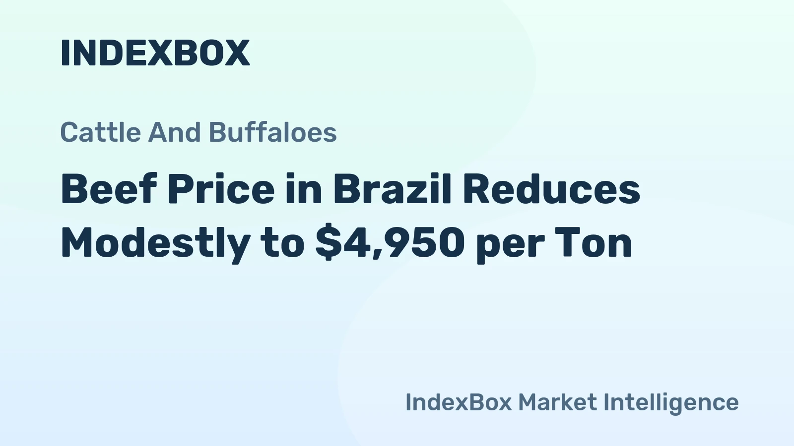 Beef Price in Brazil Reduces Modestly to $4,950 per Ton