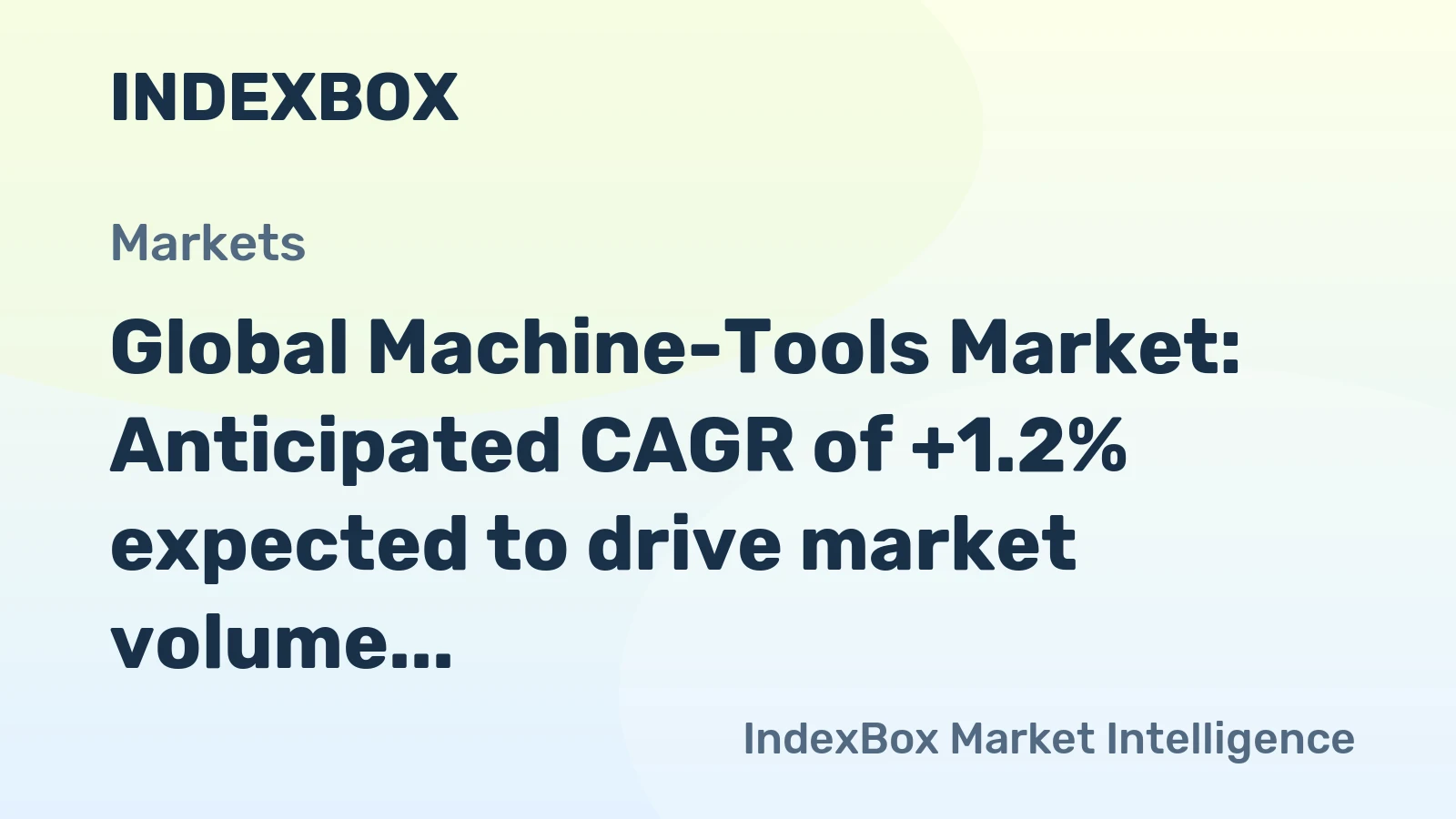 Global Machine-Tools Market: Anticipated CAGR of +1.2% expected to drive market volume to 4.2M units by 2035