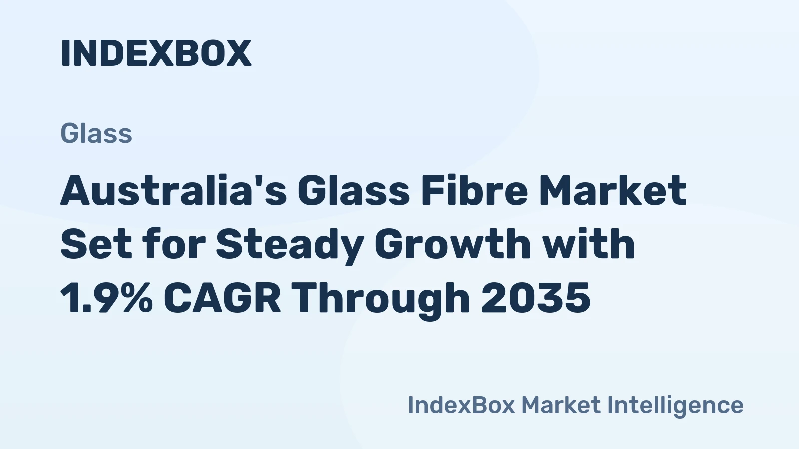Australia's Glass Fibre Market Set for Steady Growth with 1.9% CAGR Through 2035