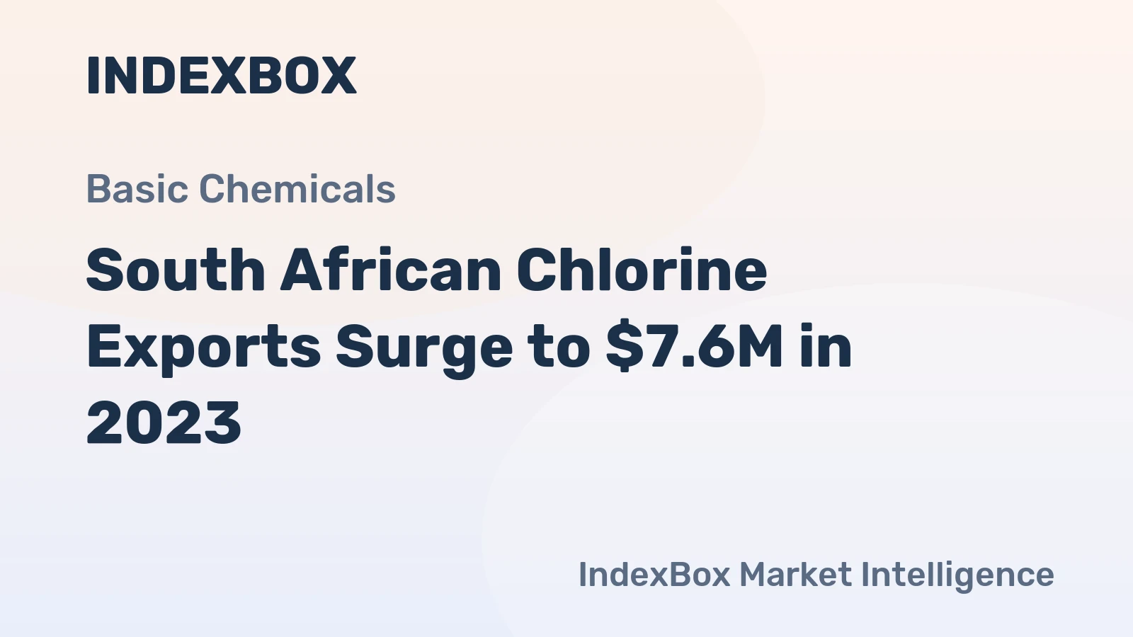 South African Chlorine Exports Surge to $7.6M in 2023