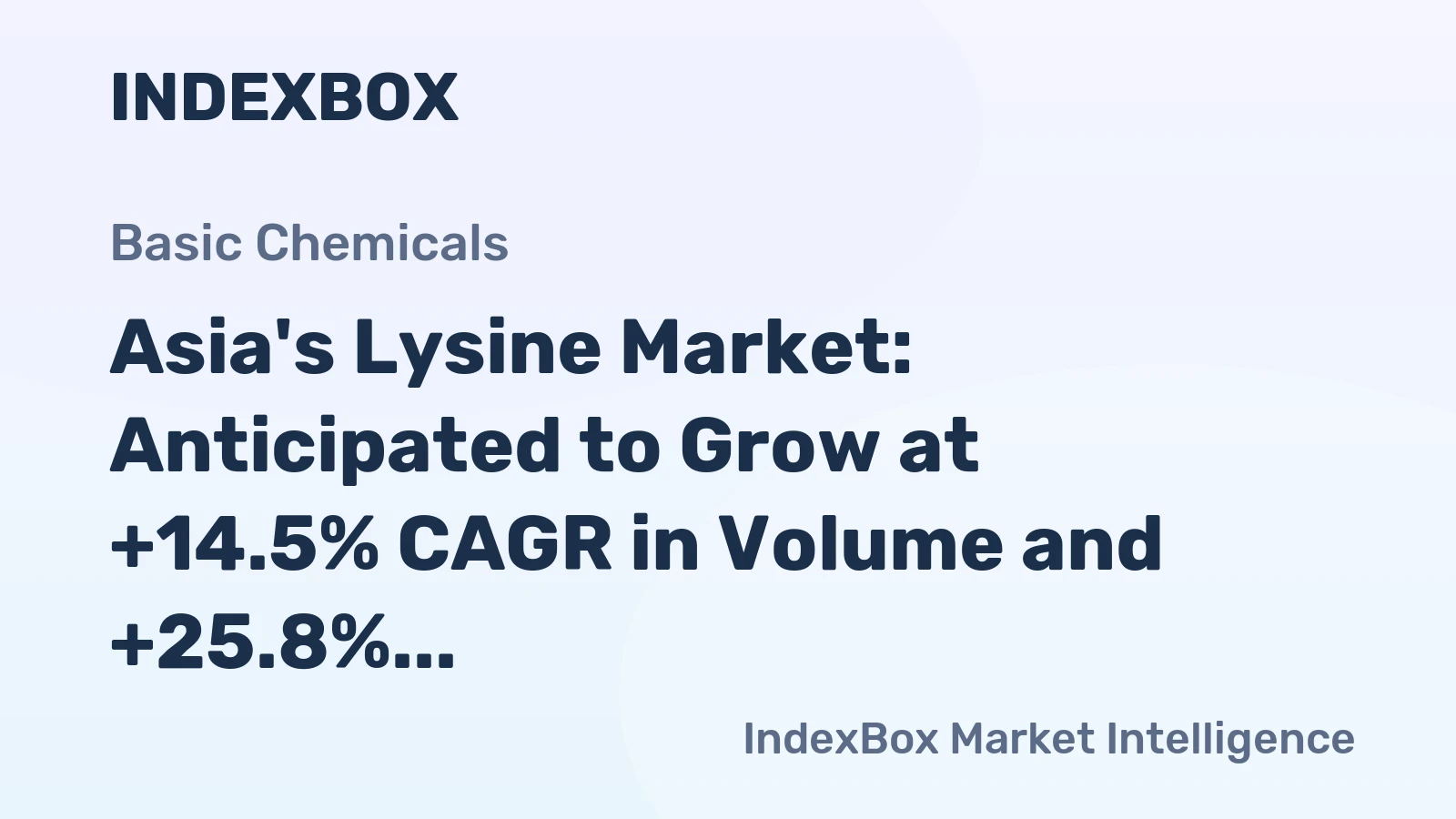 Asia's Lysine Market: Anticipated to Grow at +14.5% CAGR in Volume and +25.8% CAGR in Value from 2024 to 2035