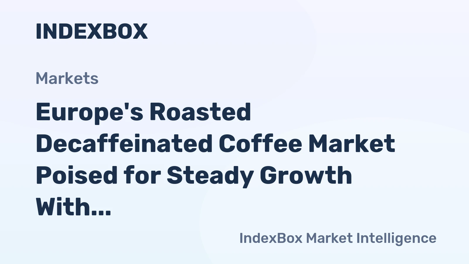 Europe's Roasted Decaffeinated Coffee Market Poised for Steady Growth With 38% Volume CAGR Through 2035