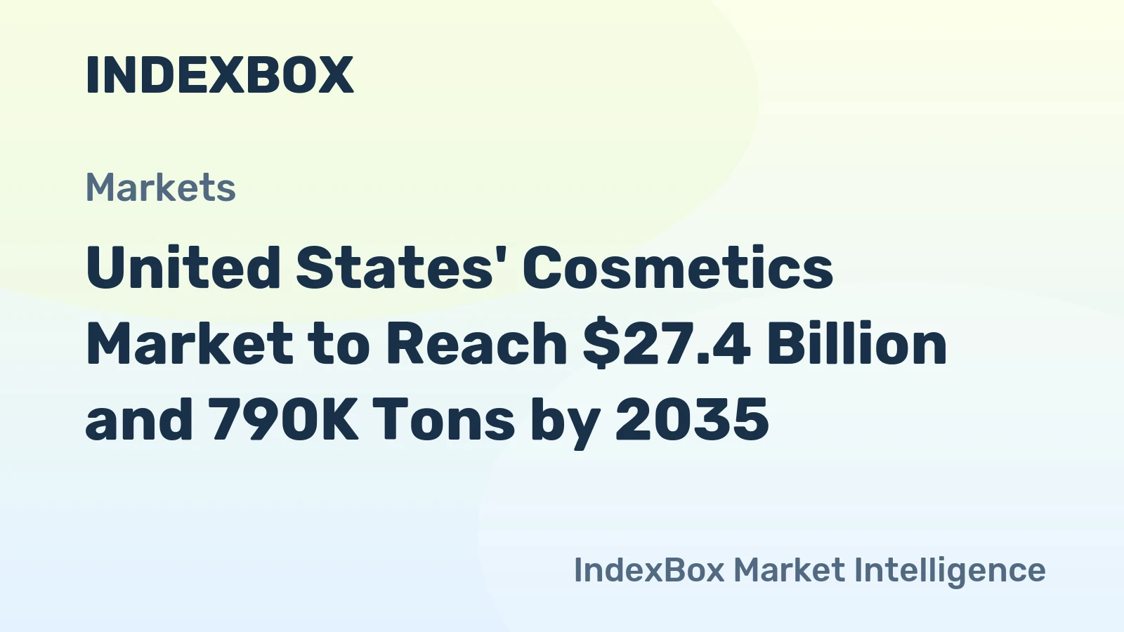 United States' Cosmetics Market to Reach $27.4 Billion and 790K Tons by 2035