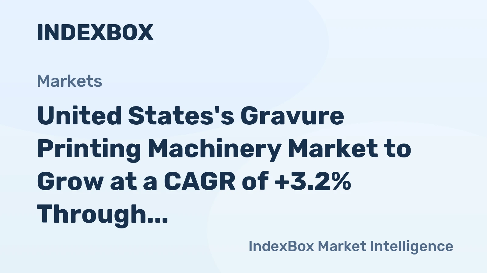 United States's Gravure Printing Machinery Market to Grow at a CAGR of +3.2% Through 2035