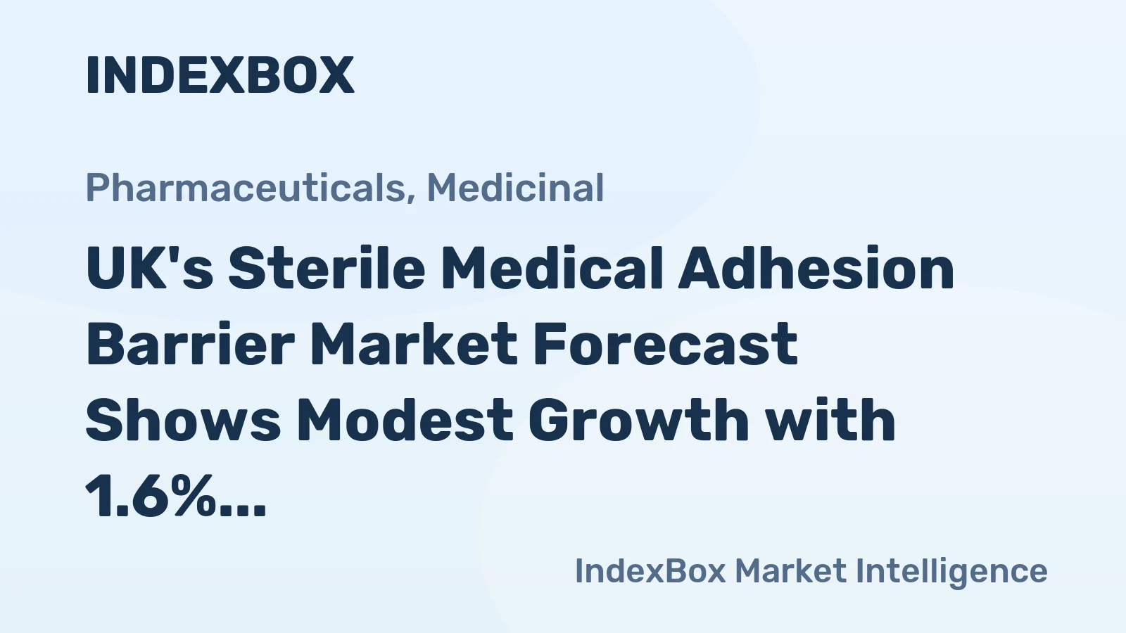 UK's Sterile Medical Adhesion Barrier Market Forecast Shows Modest Growth with 1.6% CAGR Through 2035