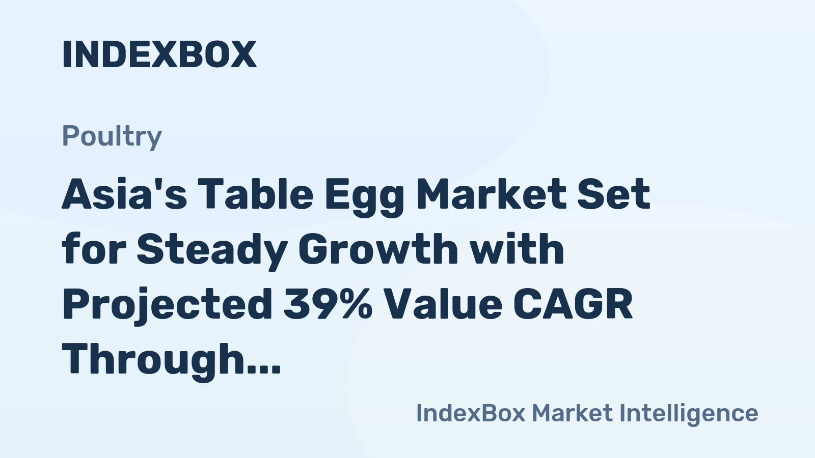 Asia's Table Egg Market Set for Steady Growth with Projected 39% Value CAGR Through 2035