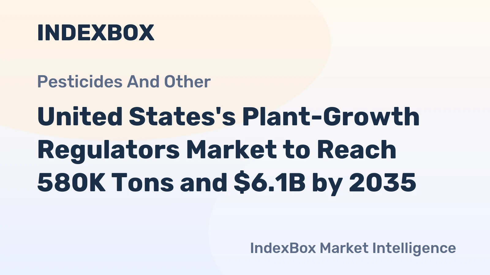United States's Plant-Growth Regulators Market to Reach 580K Tons and $6.1B by 2035