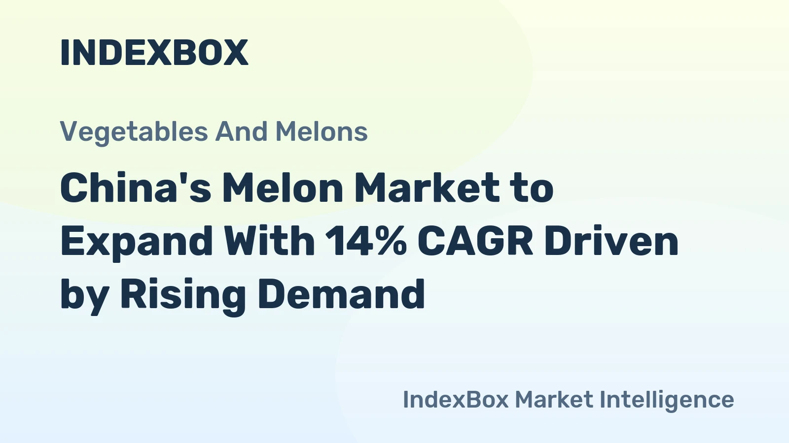 China's Melon Market to Expand With 14% CAGR Driven by Rising Demand