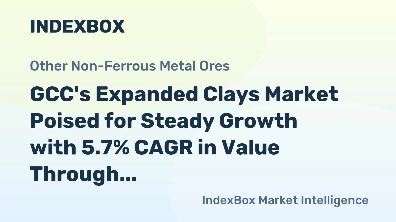 GCC's Expanded Clays Market Poised for Steady Growth with 5.7% CAGR in Value Through 2035