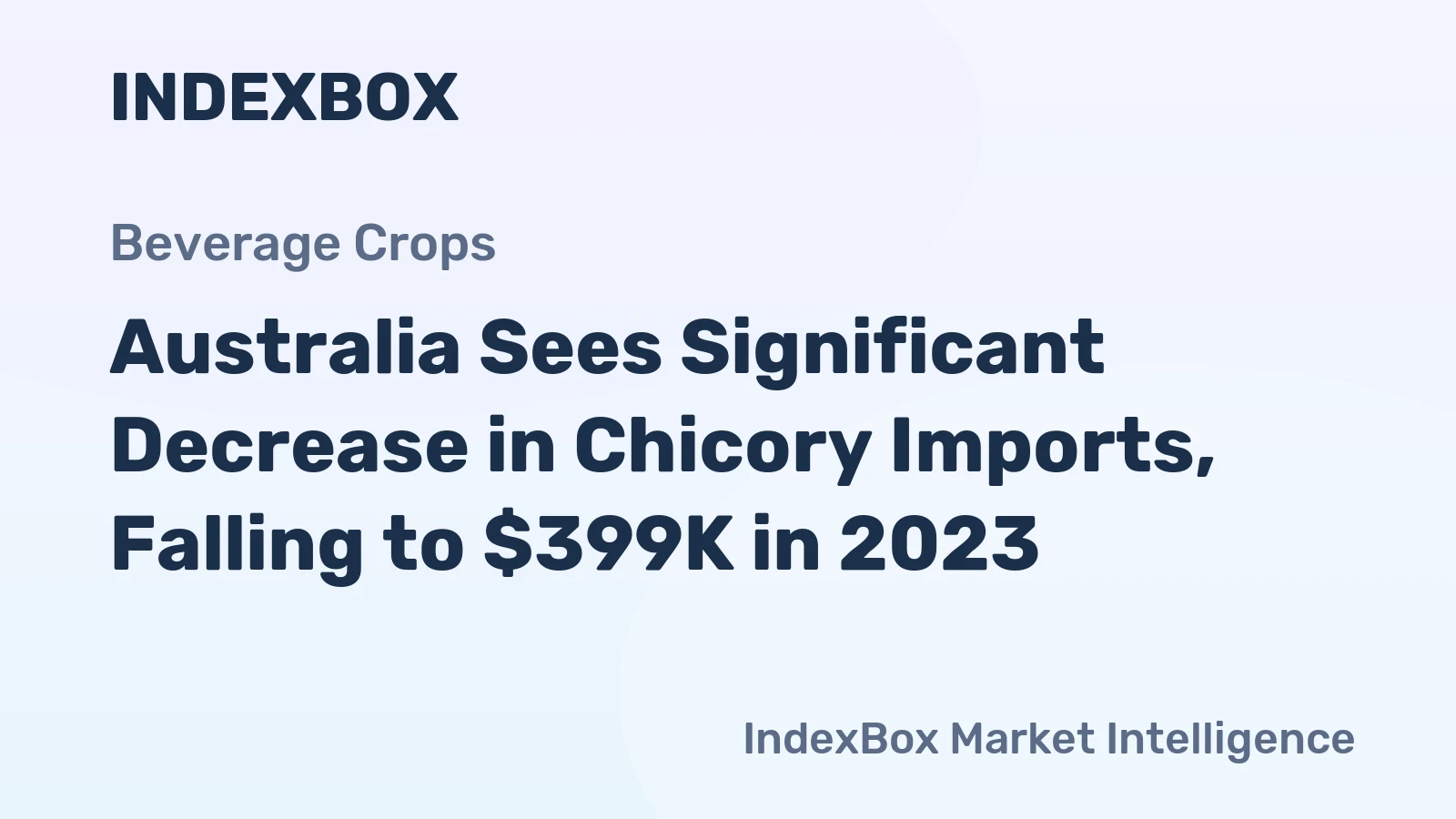 Australia Sees Significant Decrease in Chicory Imports, Falling to $399K in 2023
