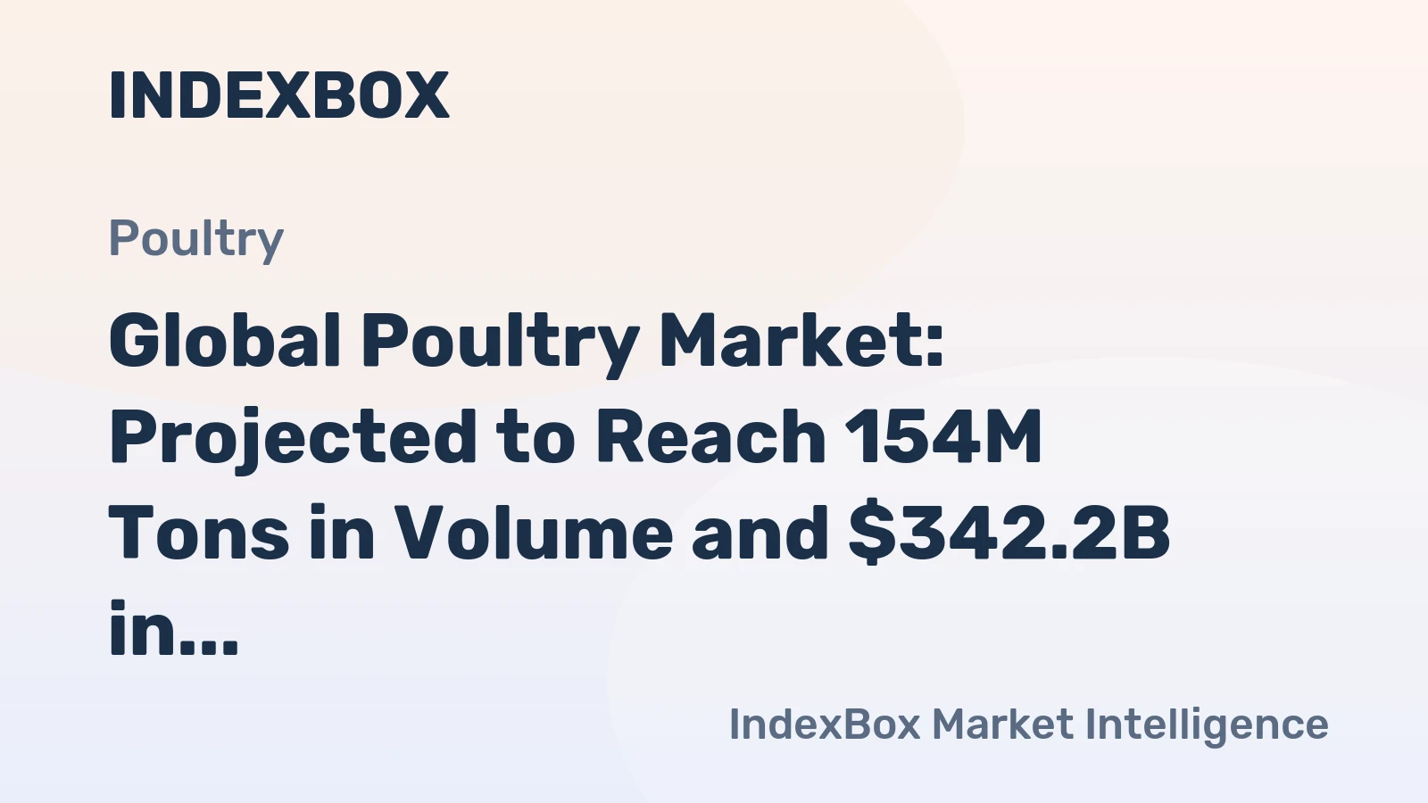 Global Poultry Market: Projected to Reach 154M Tons in Volume and $342.2B in Value by 2035