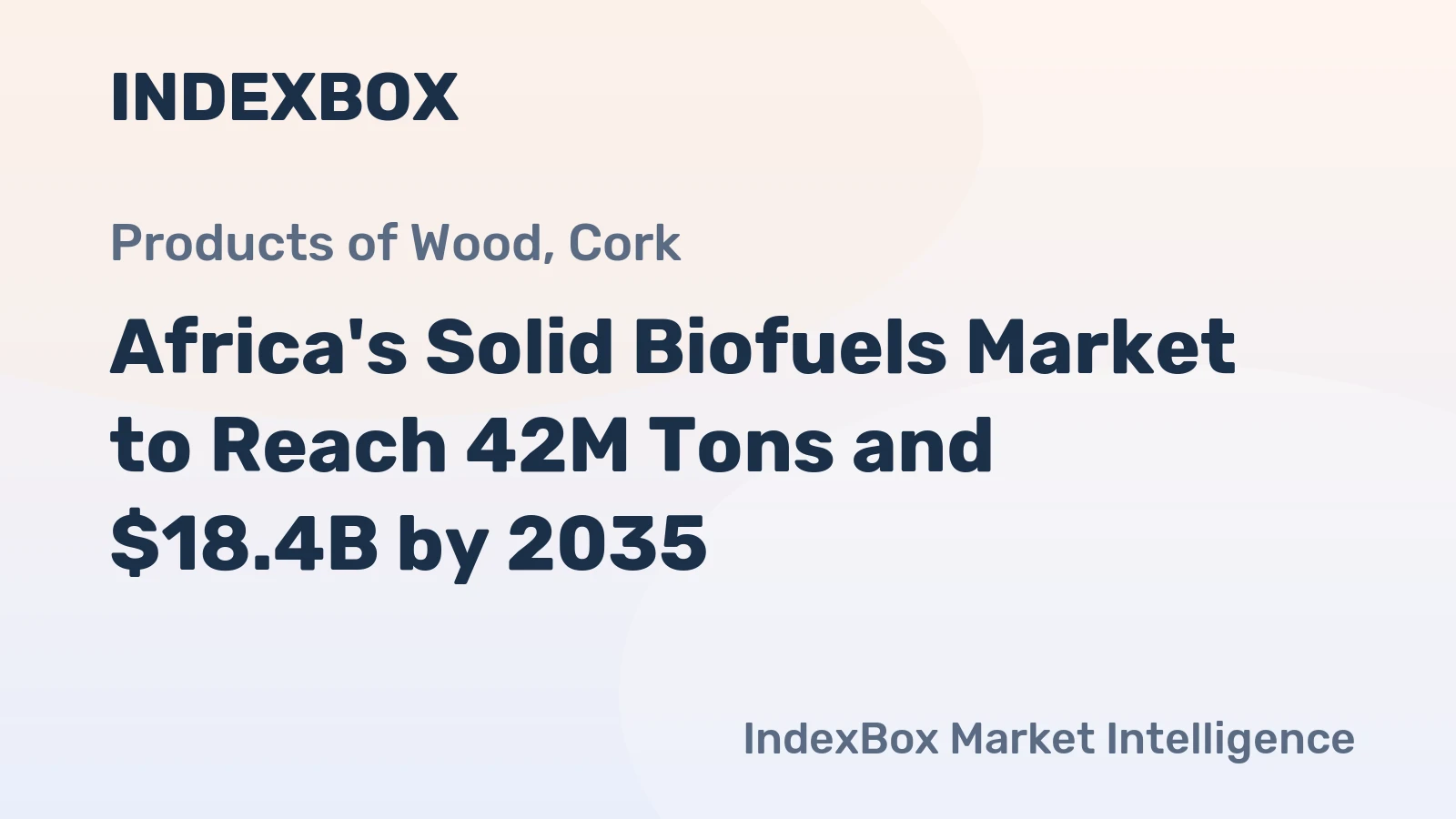 Africa's Solid Biofuels Market to Reach 42M Tons and $18.4B by 2035