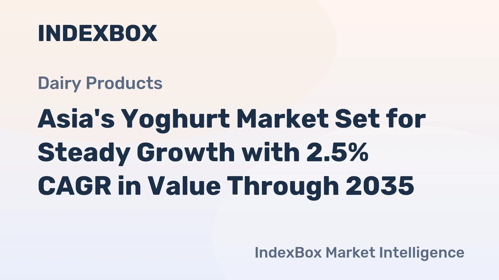 Asia's Yoghurt Market Set for Steady Growth with 2.5% CAGR in Value Through 2035