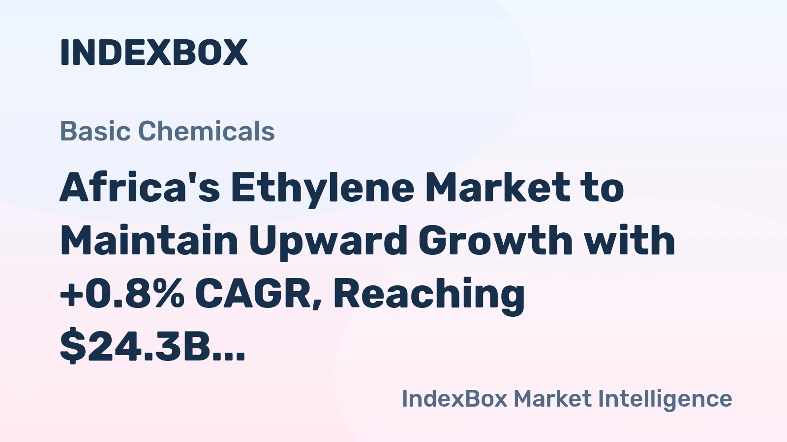 Africa's Ethylene Market to Maintain Upward Growth with +0.8% CAGR, Reaching $24.3B by 2035