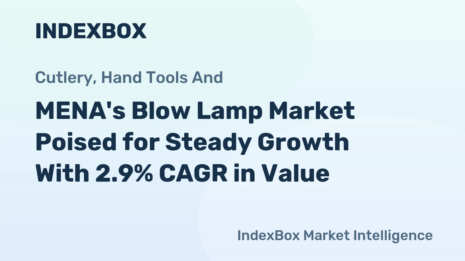 MENA's Blow Lamp Market Poised for Steady Growth With 2.9% CAGR in Value
