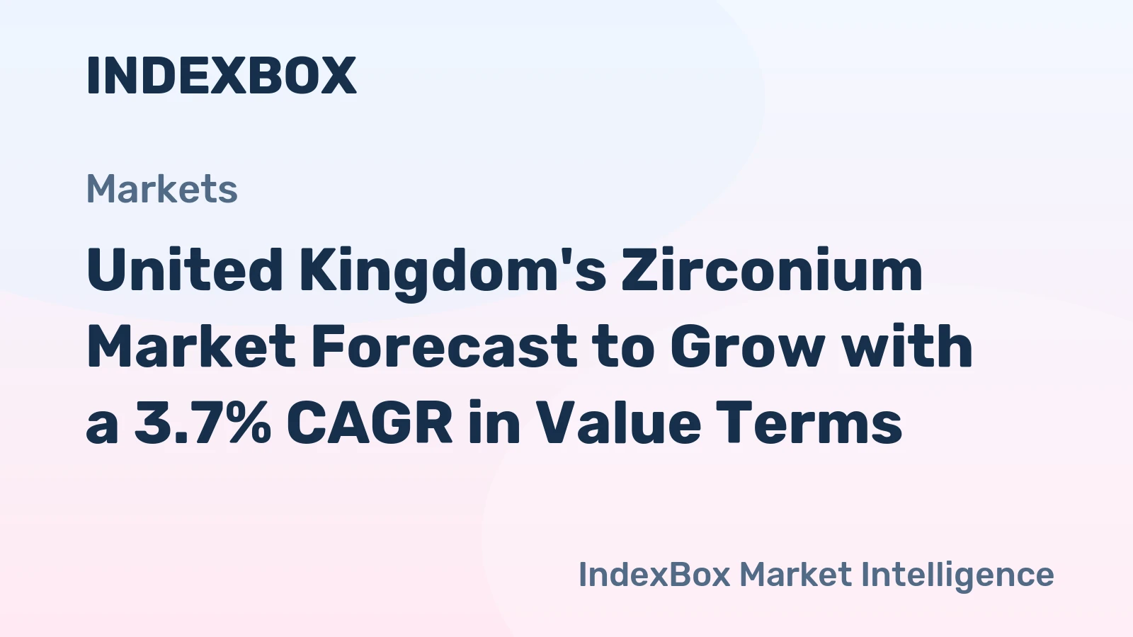 United Kingdom's Zirconium Market Forecast to Grow with a 3.7% CAGR in Value Terms