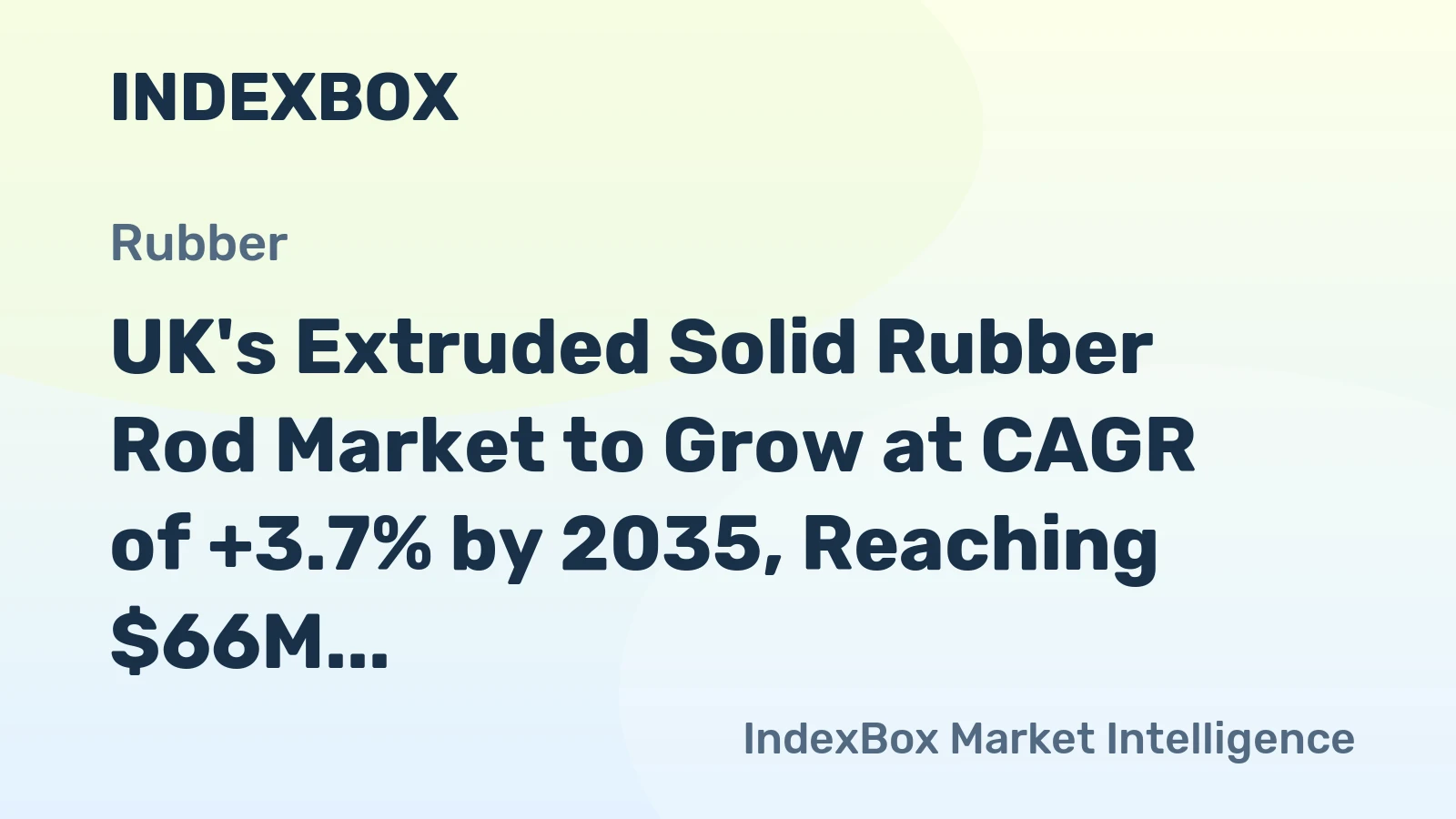 UK's Extruded Solid Rubber Rod Market to Grow at CAGR of +3.7% by 2035, Reaching $66M in Value