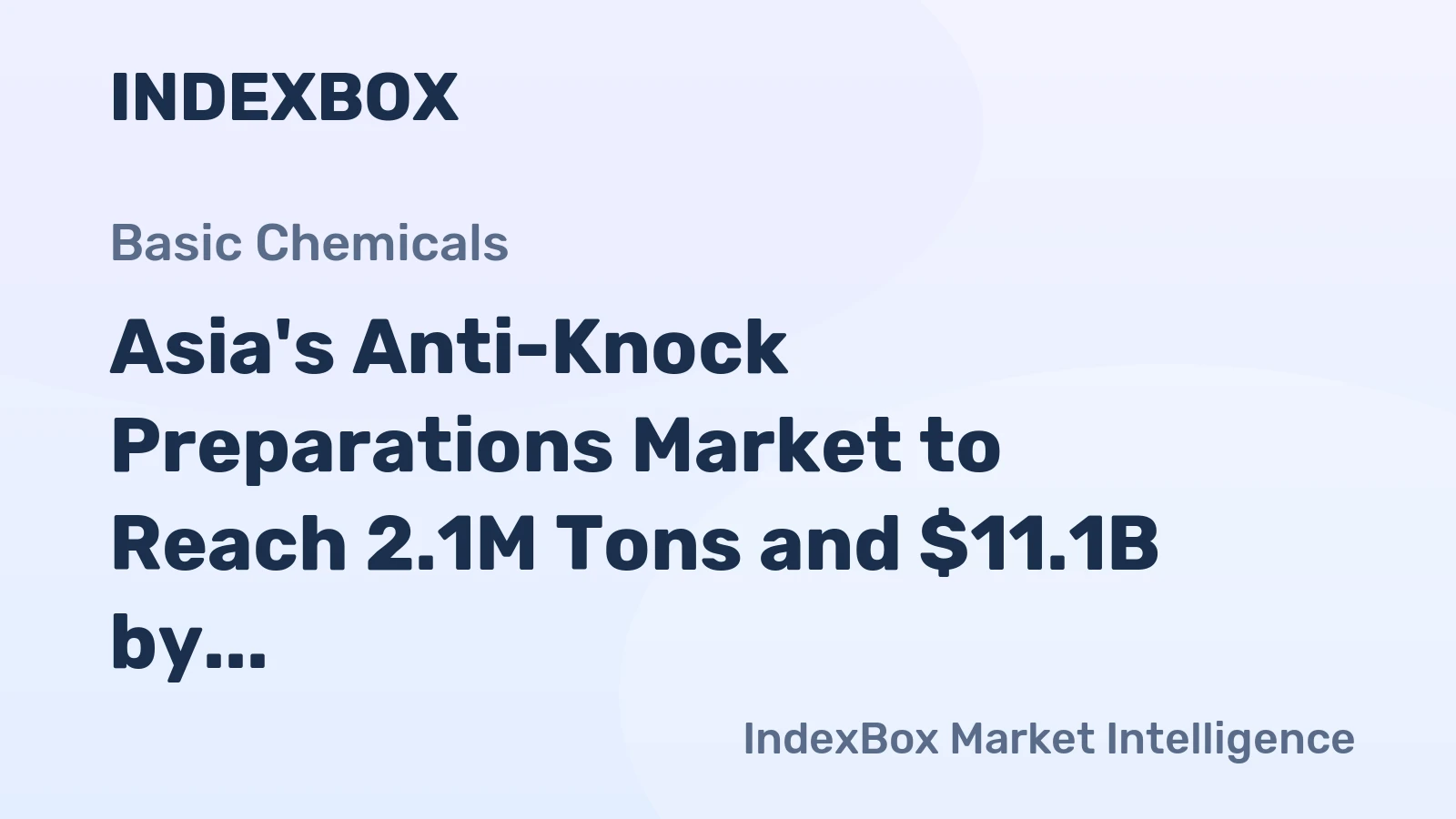 Asia's Anti-Knock Preparations Market to Reach 2.1M Tons and $11.1B by 2035