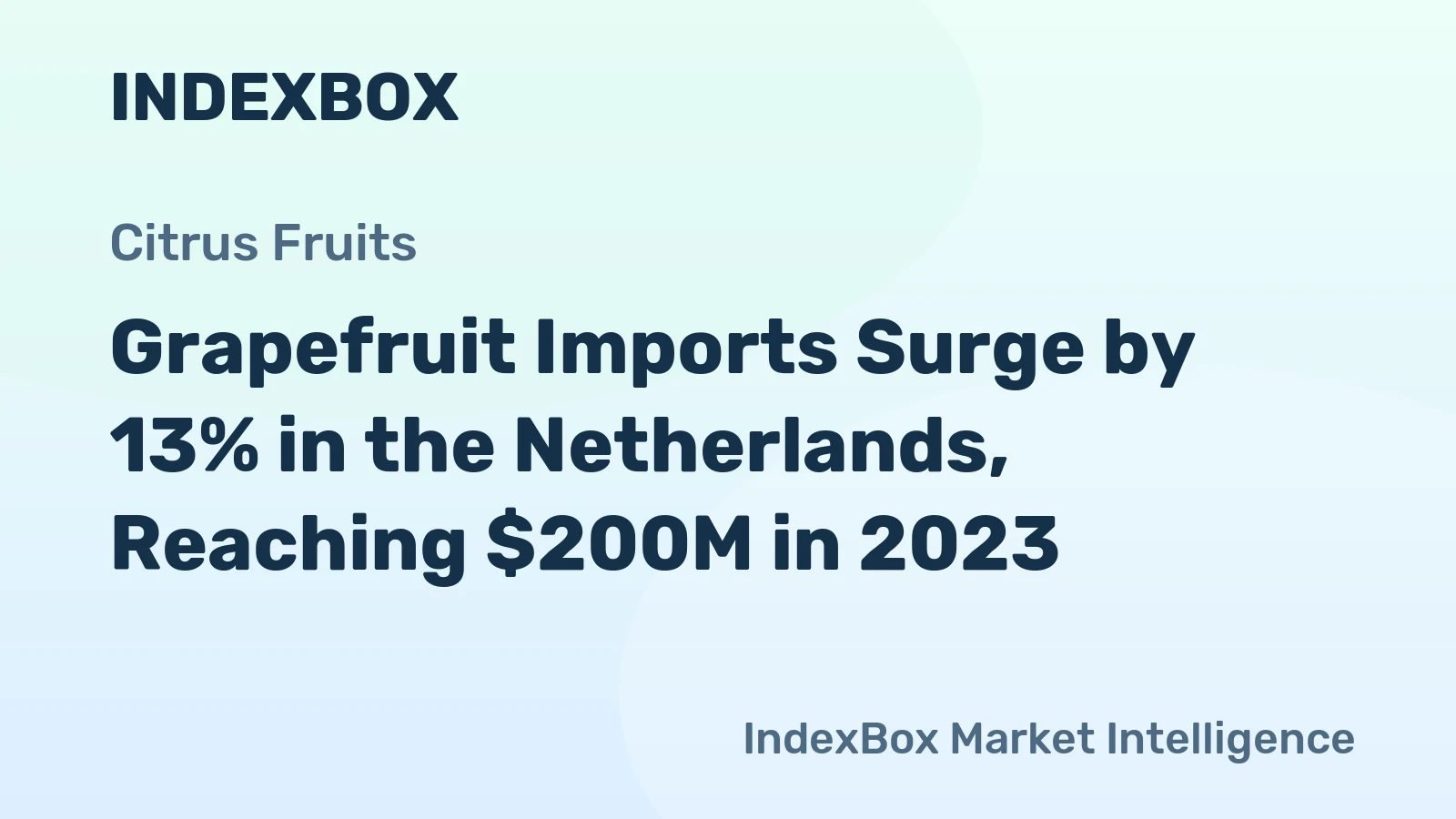 Grapefruit Imports Surge by 13% in the Netherlands, Reaching $200M in 2023