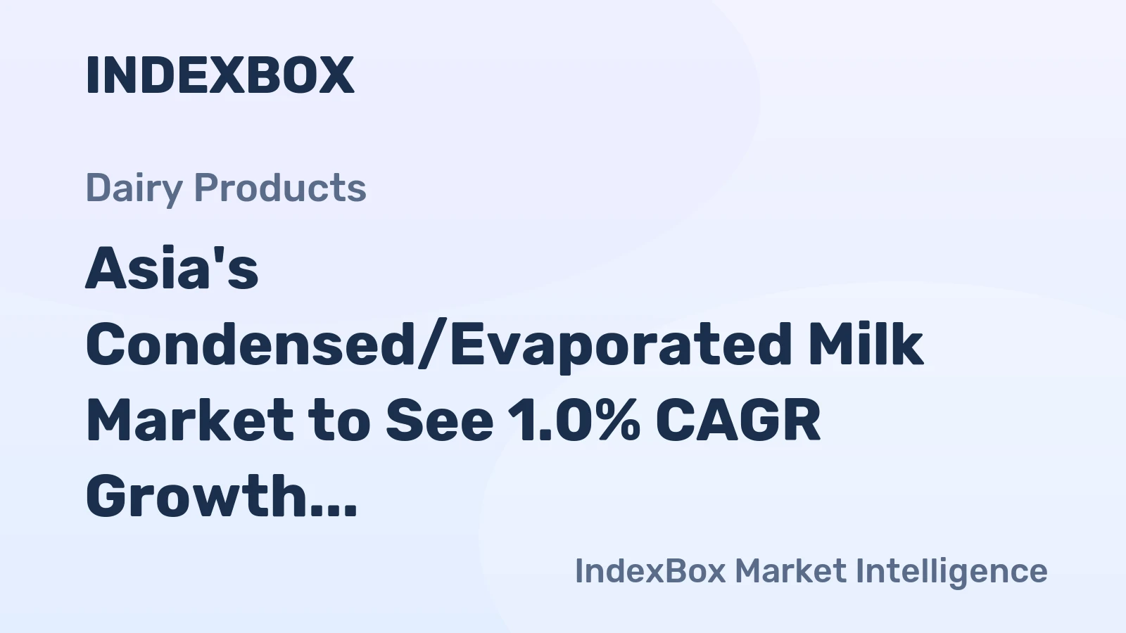 Asia's Condensed/Evaporated Milk Market to See 1.0% CAGR Growth by 2035, Reaching $2.2B in Value