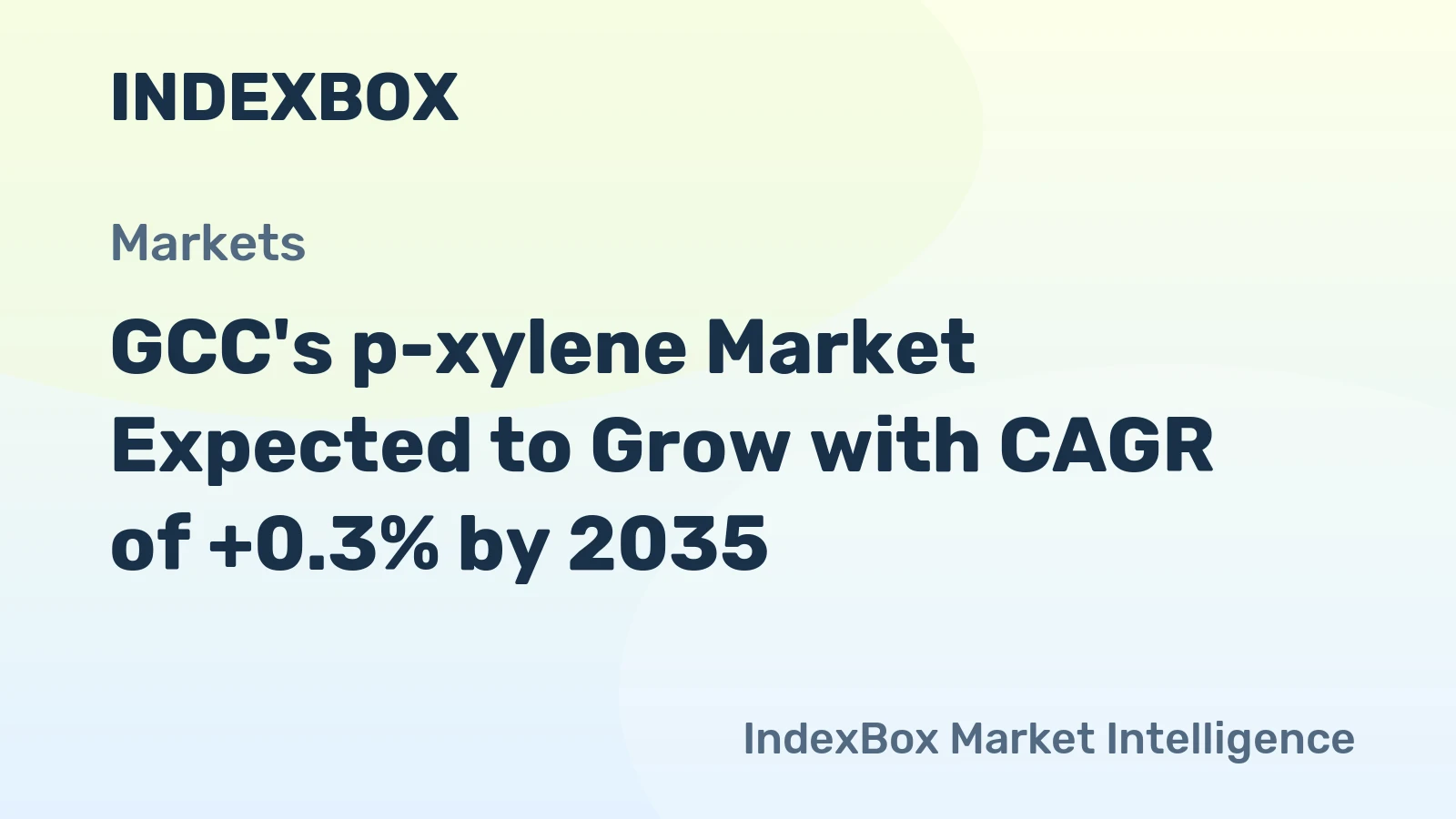 GCC's p-xylene Market Expected to Grow with CAGR of +0.3% by 2035