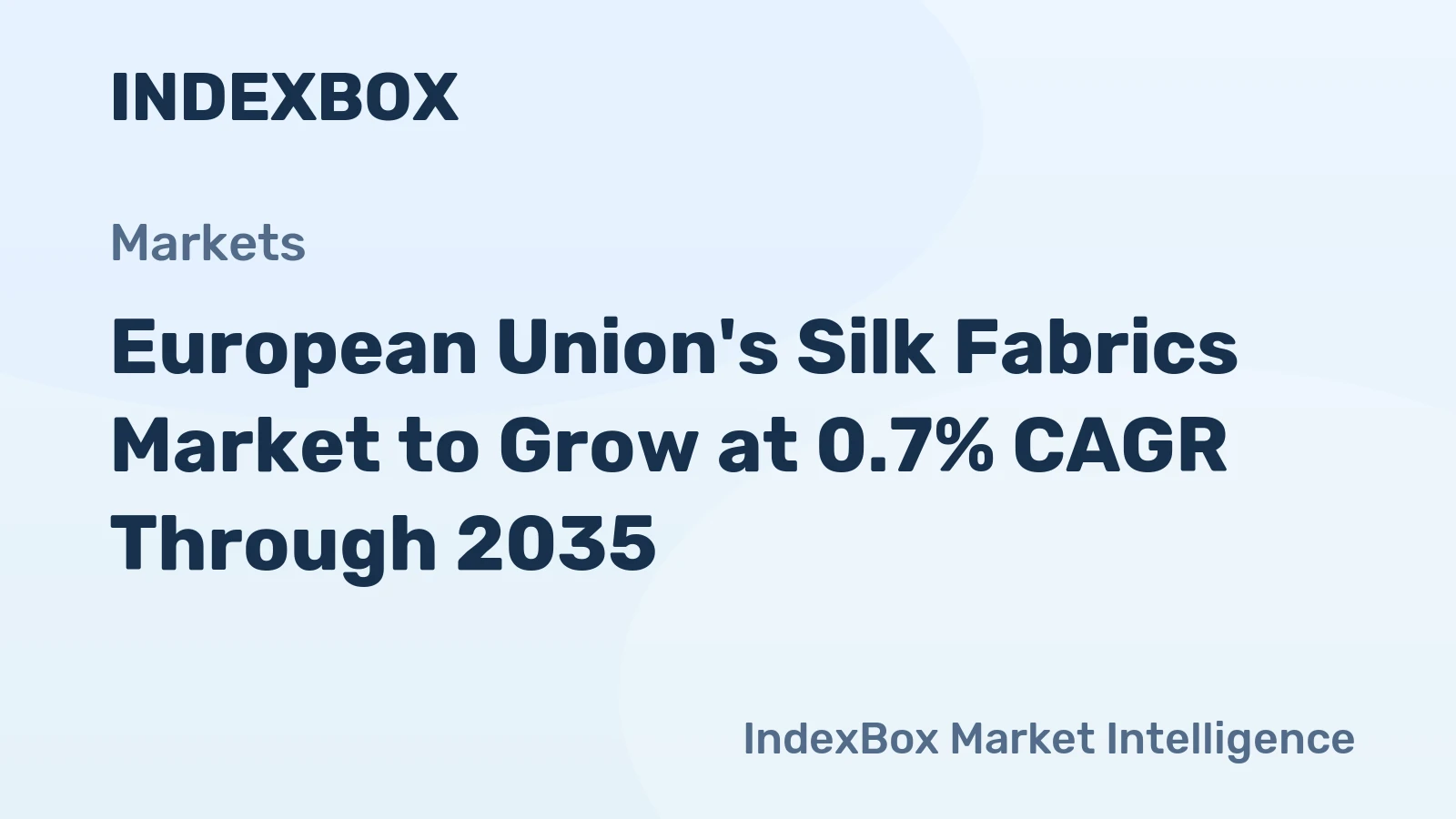 European Union's Silk Fabrics Market to Grow at 0.7% CAGR Through 2035