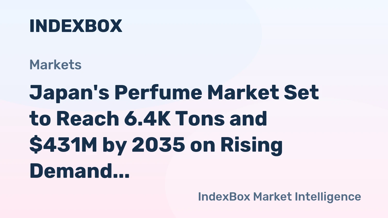 Japan's Perfume Market Set to Reach 6.4K Tons and $431M by 2035 on Rising Demand and Imports
