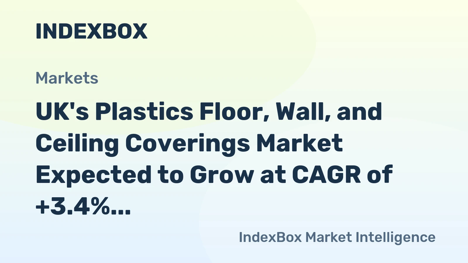 UK's Plastics Floor, Wall, and Ceiling Coverings Market Expected to Grow at CAGR of +3.4% Over Next Decade