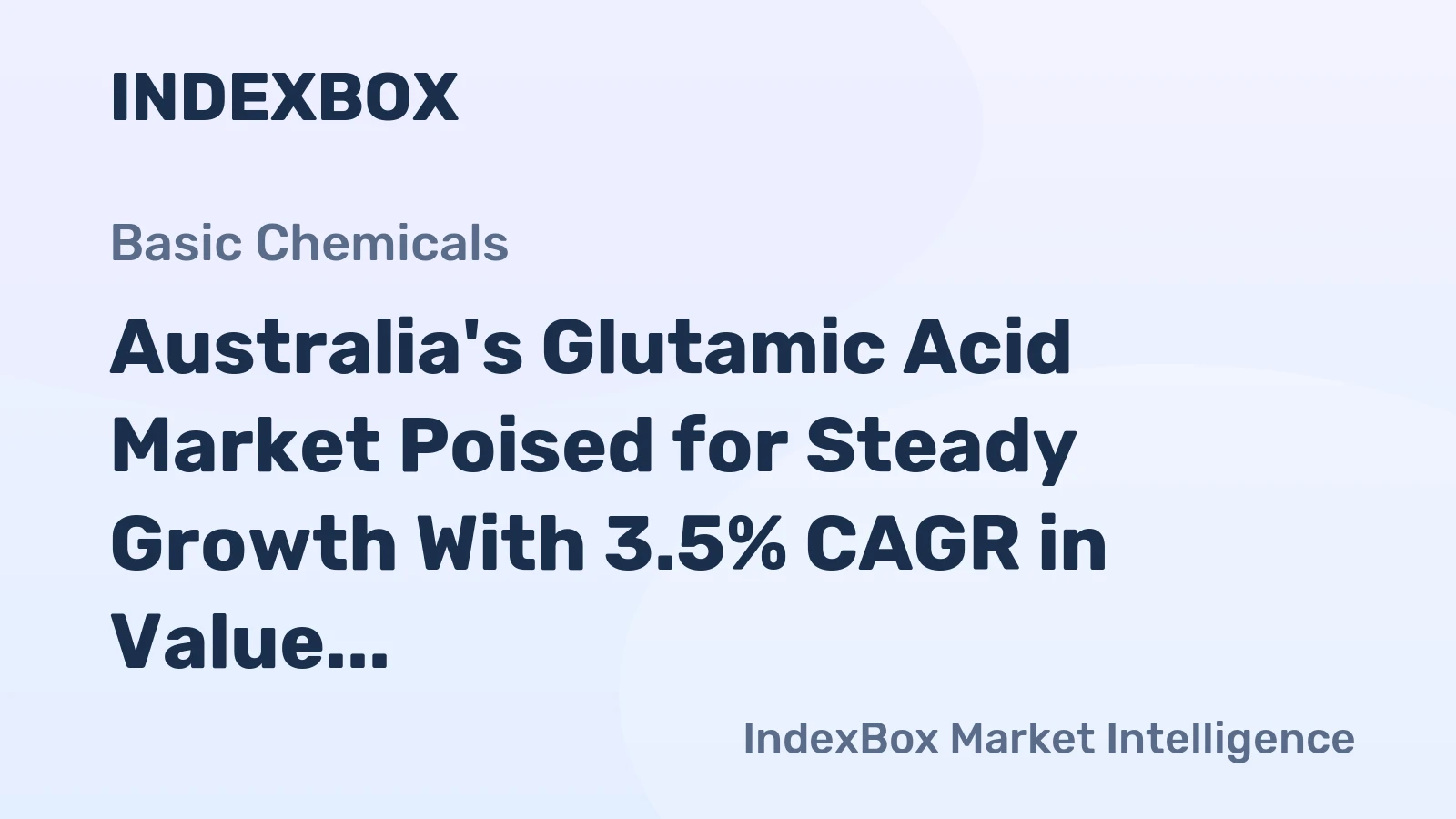 Australia's Glutamic Acid Market Poised for Steady Growth With 3.5% CAGR in Value Through 2035