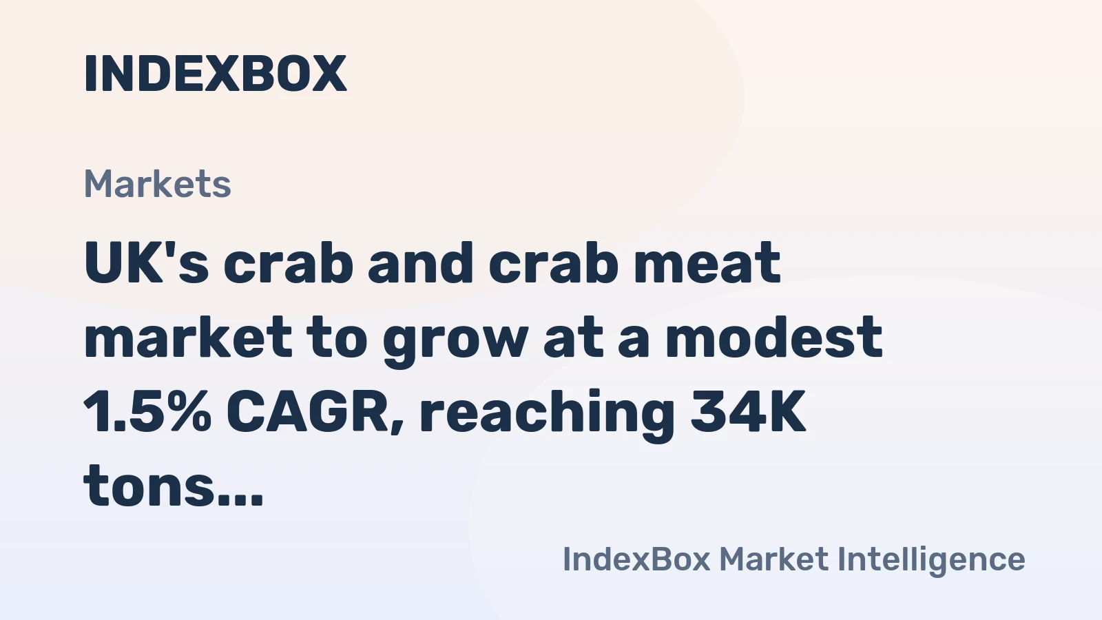 UK's crab and crab meat market to grow at a modest 1.5% CAGR, reaching 34K tons by 2035.