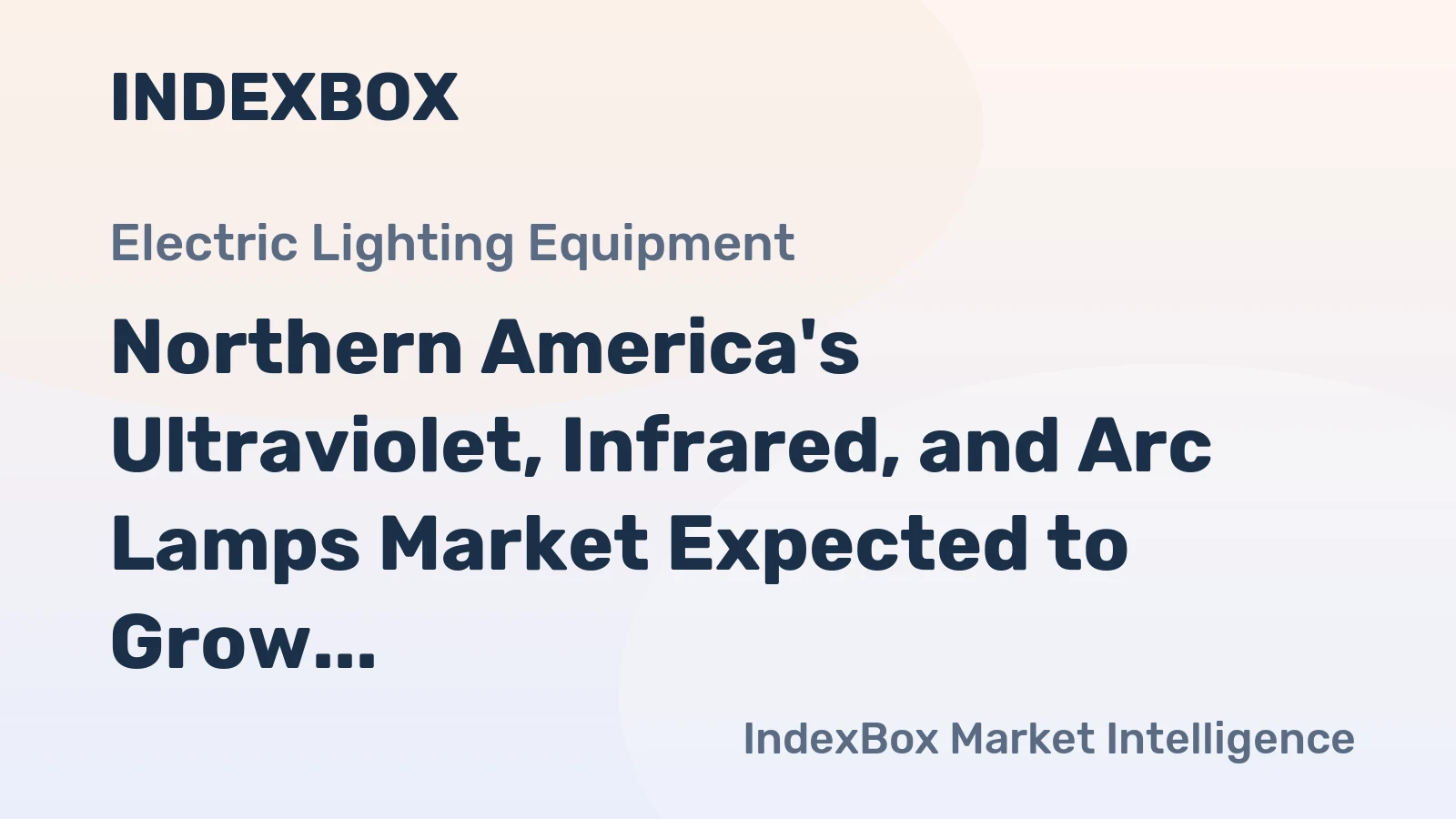 Northern America's Ultraviolet, Infrared, and Arc Lamps Market Expected to Grow at 1.6% CAGR over Next Decade