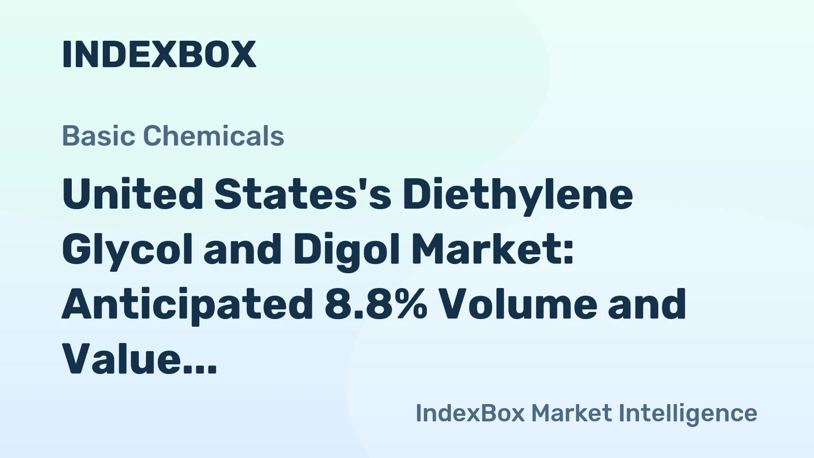 United States's Diethylene Glycol and Digol Market: Anticipated 8.8% Volume and Value Growth Forecasted for 2024-2035