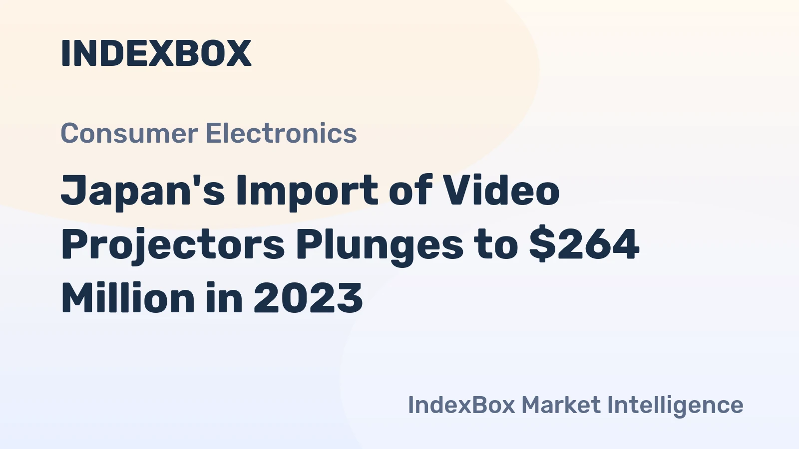 Japan's Import of Video Projectors Plunges to $264 Million in 2023