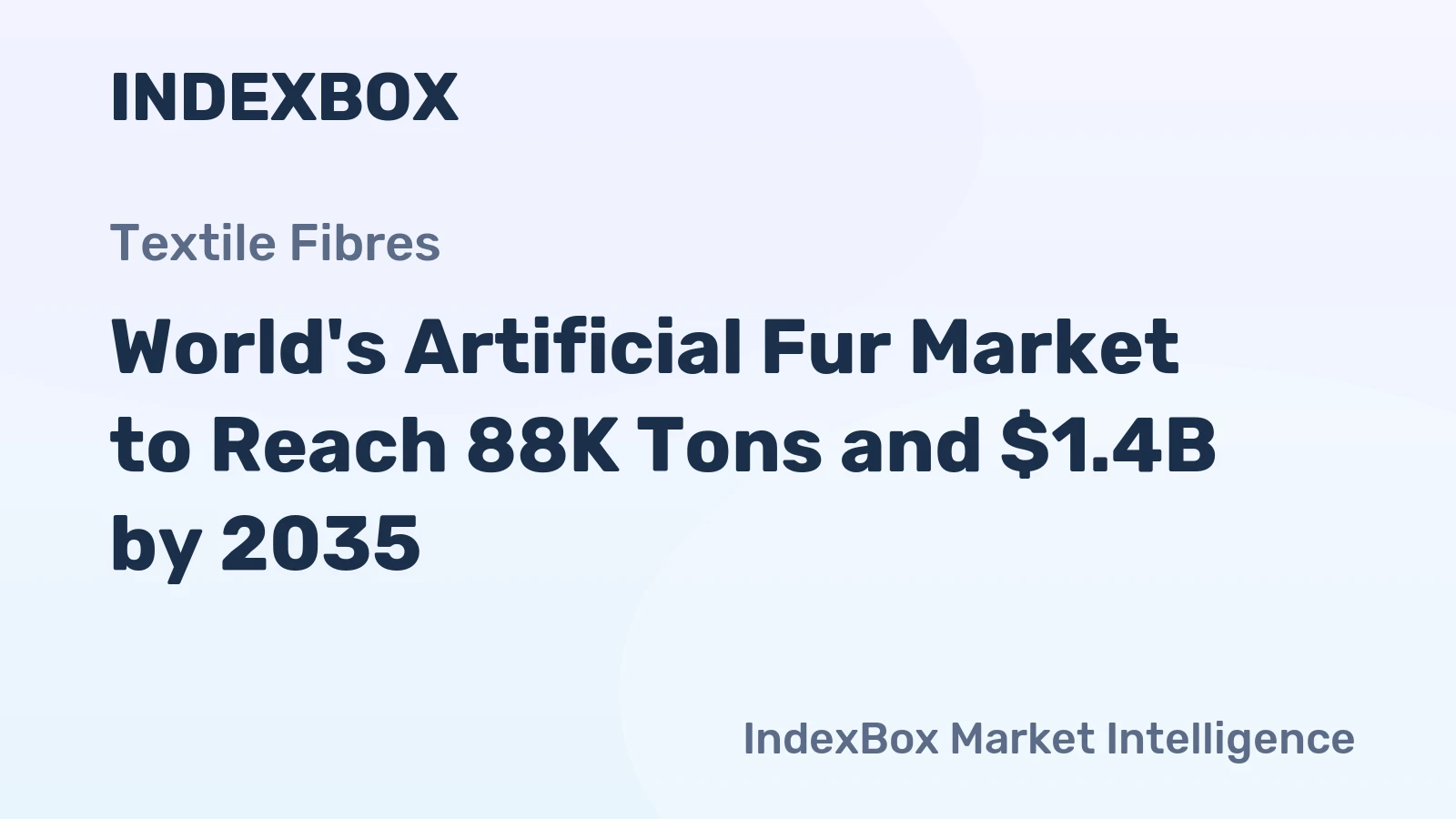 World's Artificial Fur Market to Reach 88K Tons and $1.4B by 2035