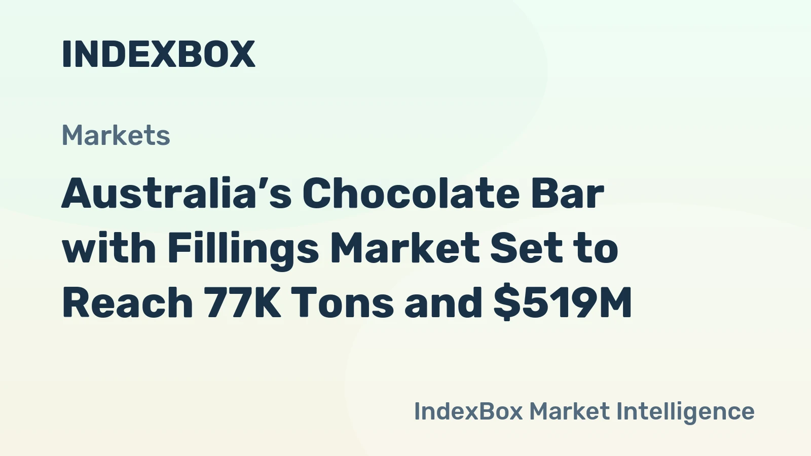 Australia’s Chocolate Bar with Fillings Market Set to Reach 77K Tons and $519M