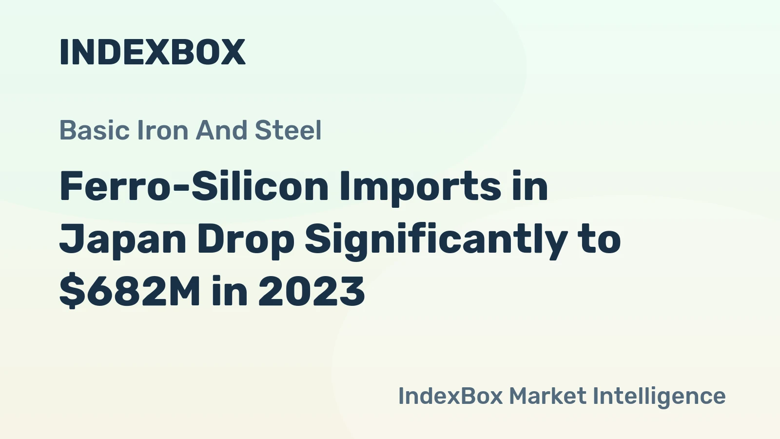 Ferro-Silicon Imports in Japan Drop Significantly to $682M in 2023
