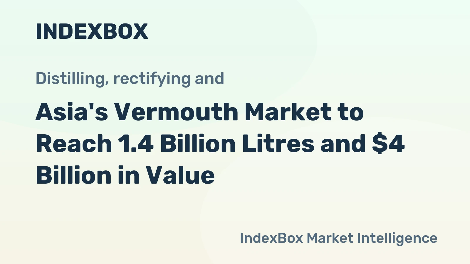 Asia's Vermouth Market to Reach 1.4 Billion Litres and $4 Billion in Value