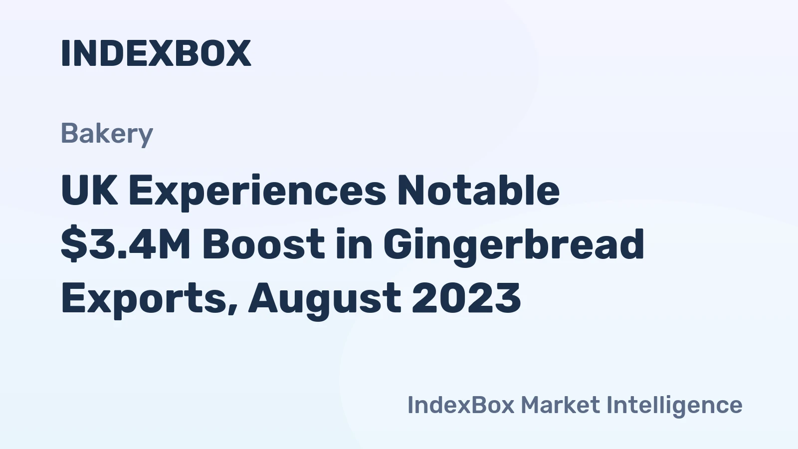 UK Experiences Notable $3.4M Boost in Gingerbread Exports, August 2023