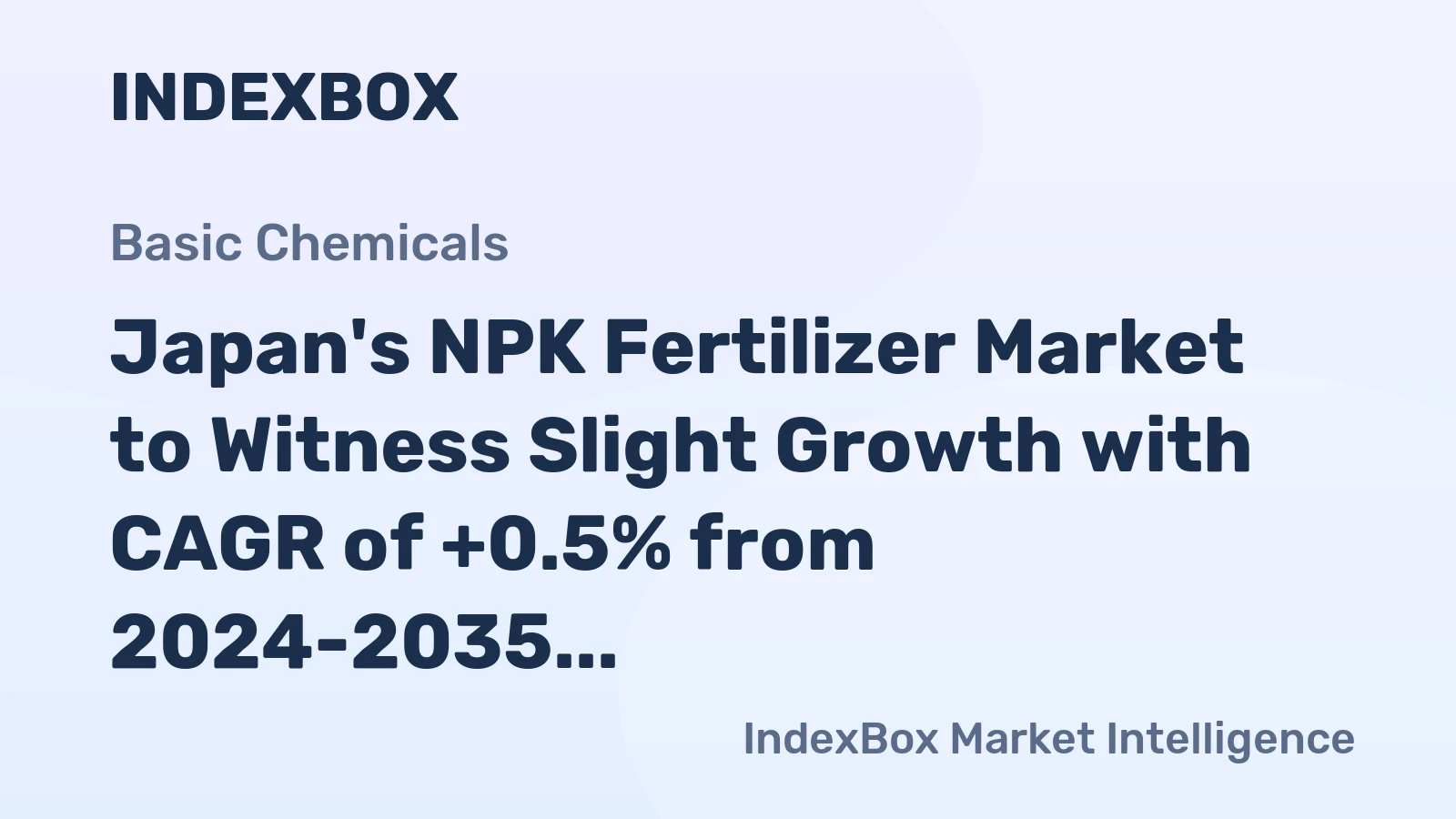 Japan's NPK Fertilizer Market to Witness Slight Growth with CAGR of +0.5% from 2024-2035