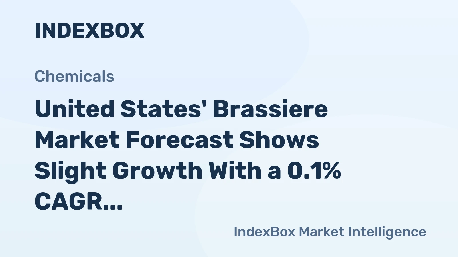 United States' Brassiere Market Forecast Shows Slight Growth With a 0.1% CAGR