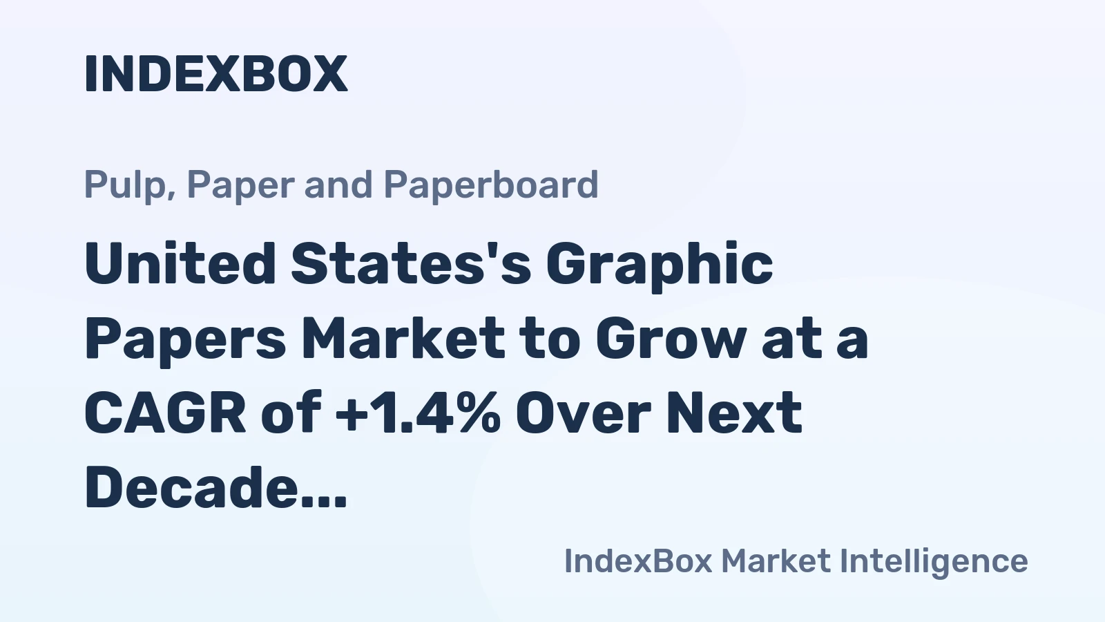 United States's Graphic Papers Market to Grow at a CAGR of +1.4% Over Next Decade