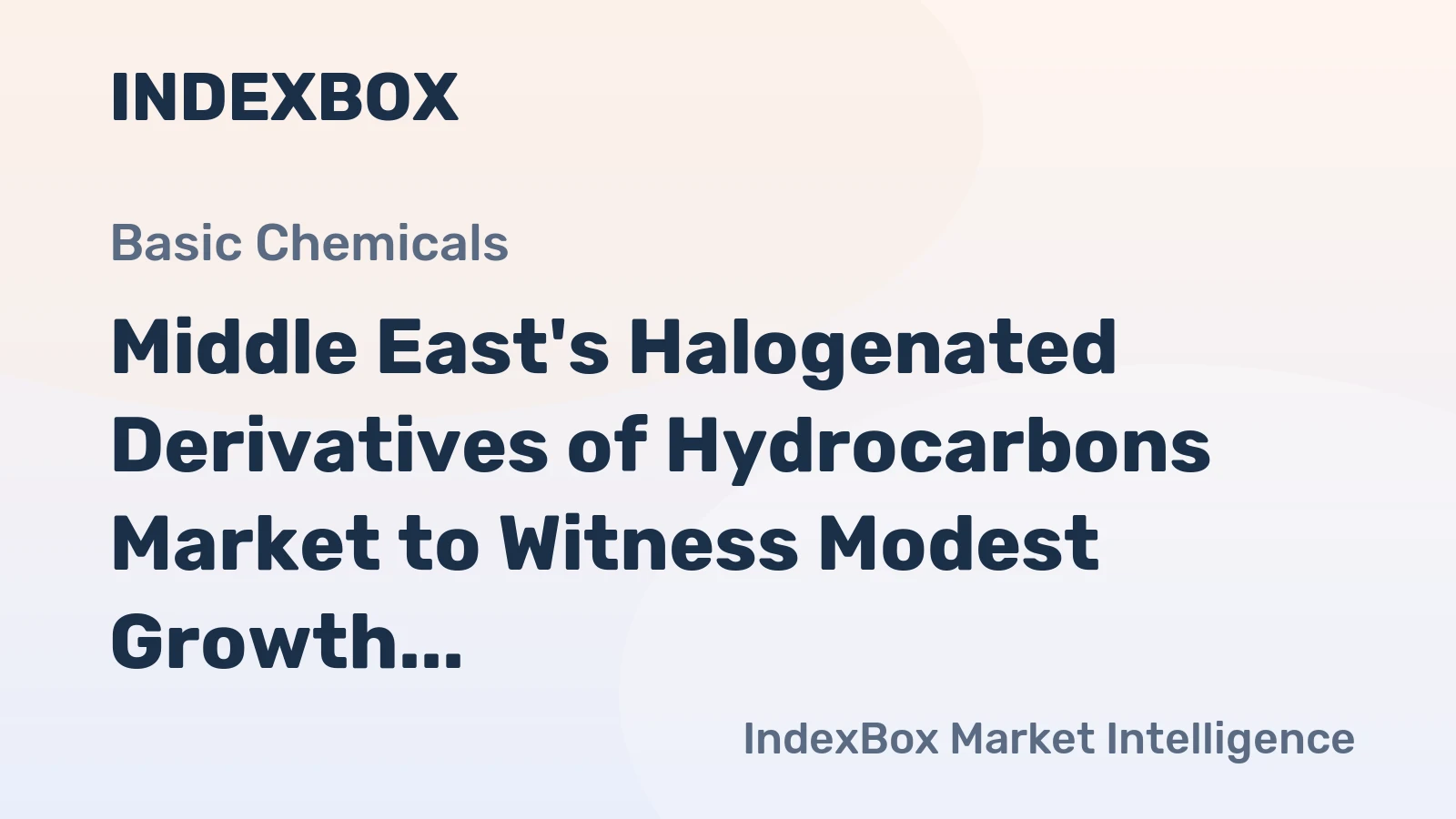 Middle East's Halogenated Derivatives of Hydrocarbons Market to Witness Modest Growth with CAGR of +0.2% by 2035