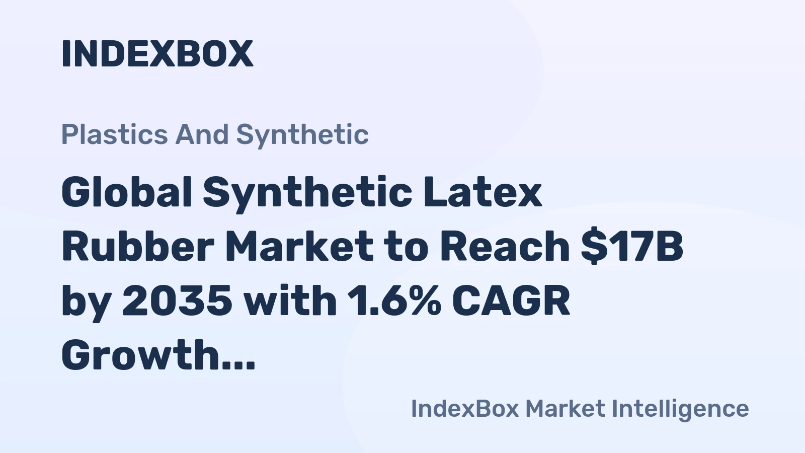Global Synthetic Latex Rubber Market to Reach $17B by 2035 with 1.6% CAGR Growth